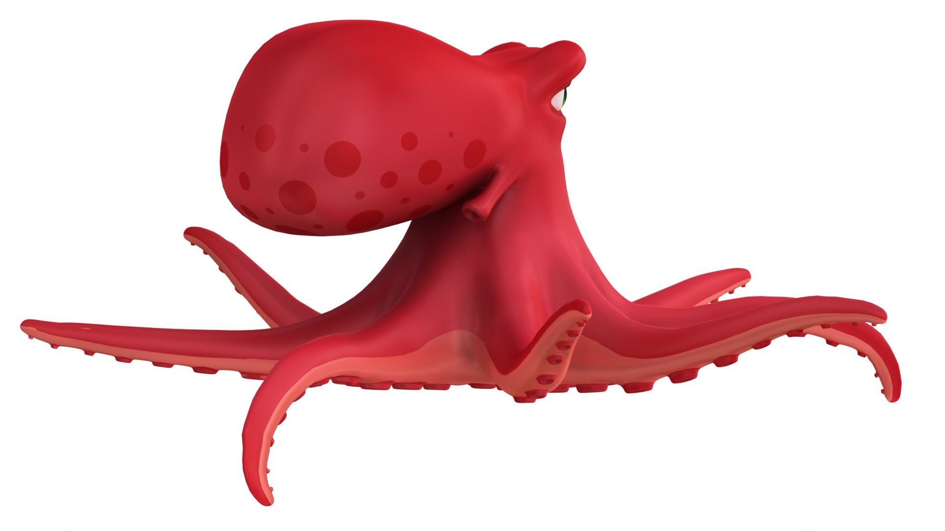 3D Model Octopus Cartoon Rigged Animated - TurboSquid 2077446