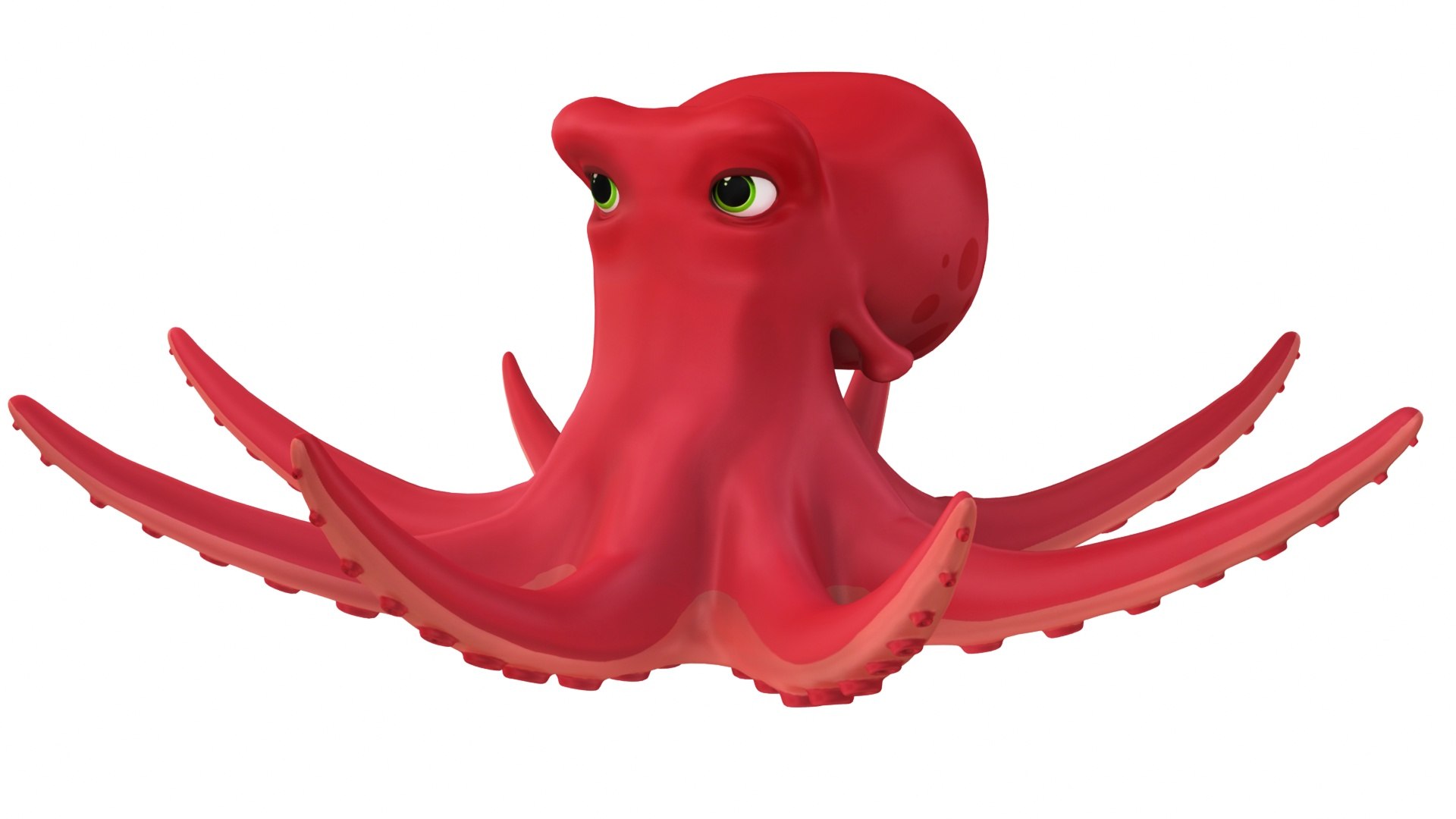 3D Model Octopus Cartoon Rigged Animated - TurboSquid 2077446