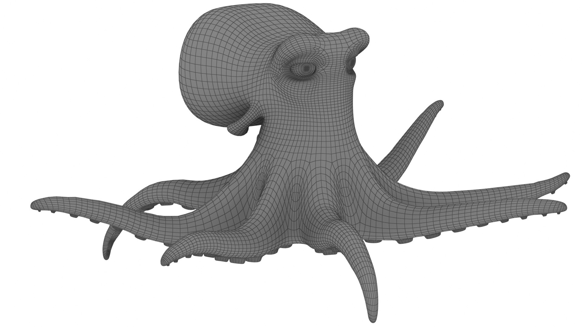 3D model Octopus Cartoon Rigged Animated - TurboSquid 2077446