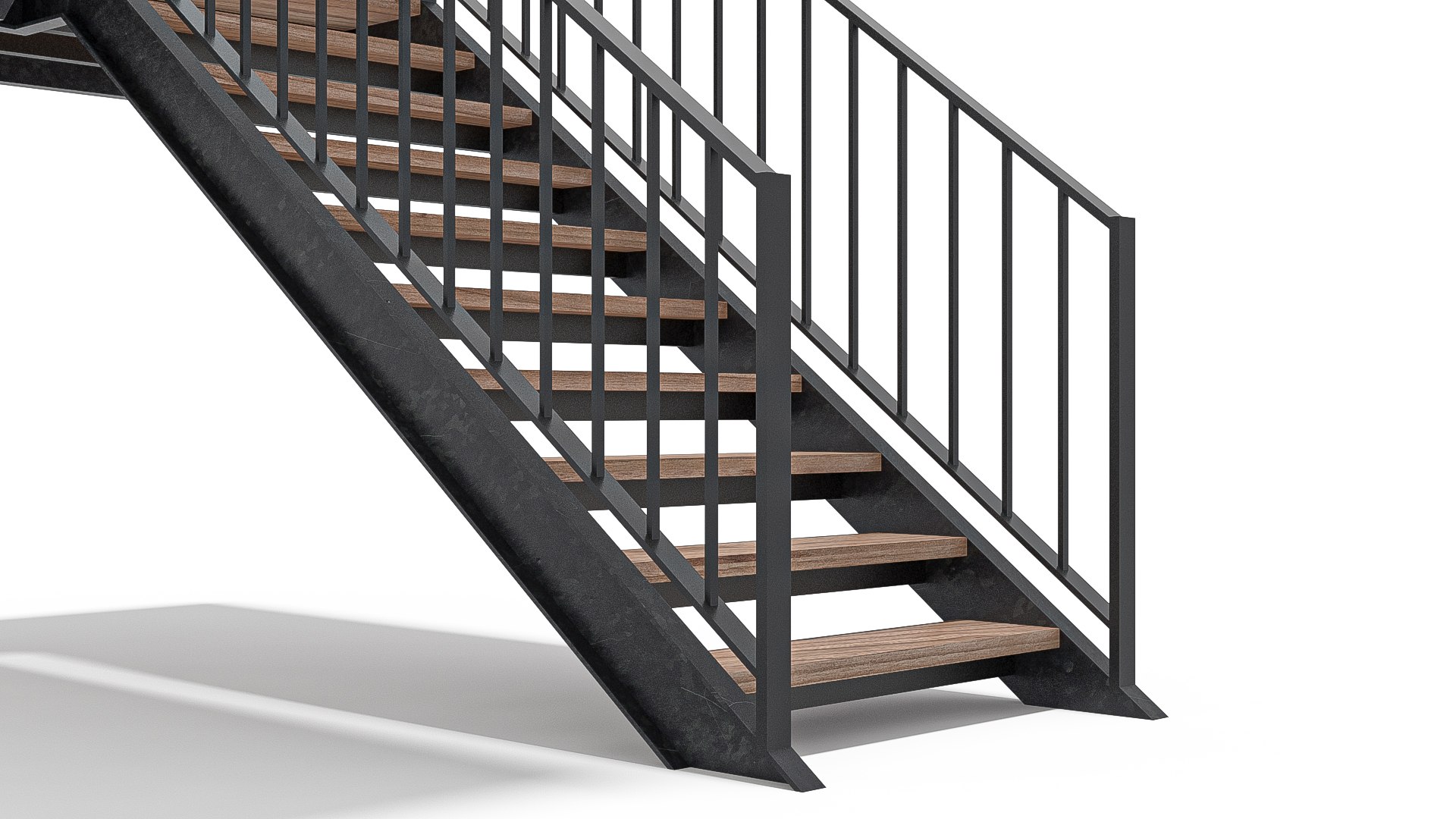 3D Iron Stair Model - TurboSquid 1895556