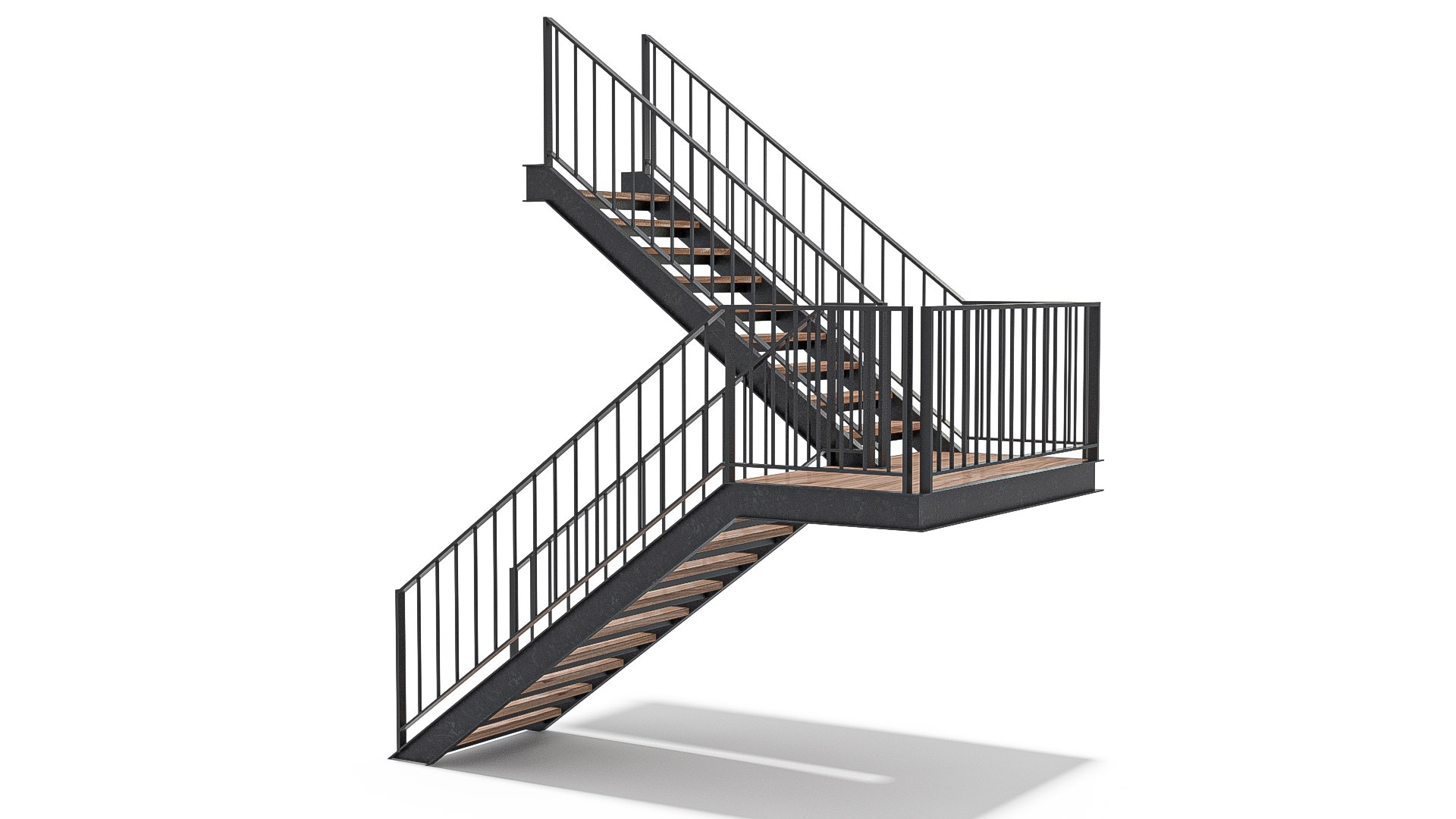 3D Iron Stair Model - TurboSquid 1895556