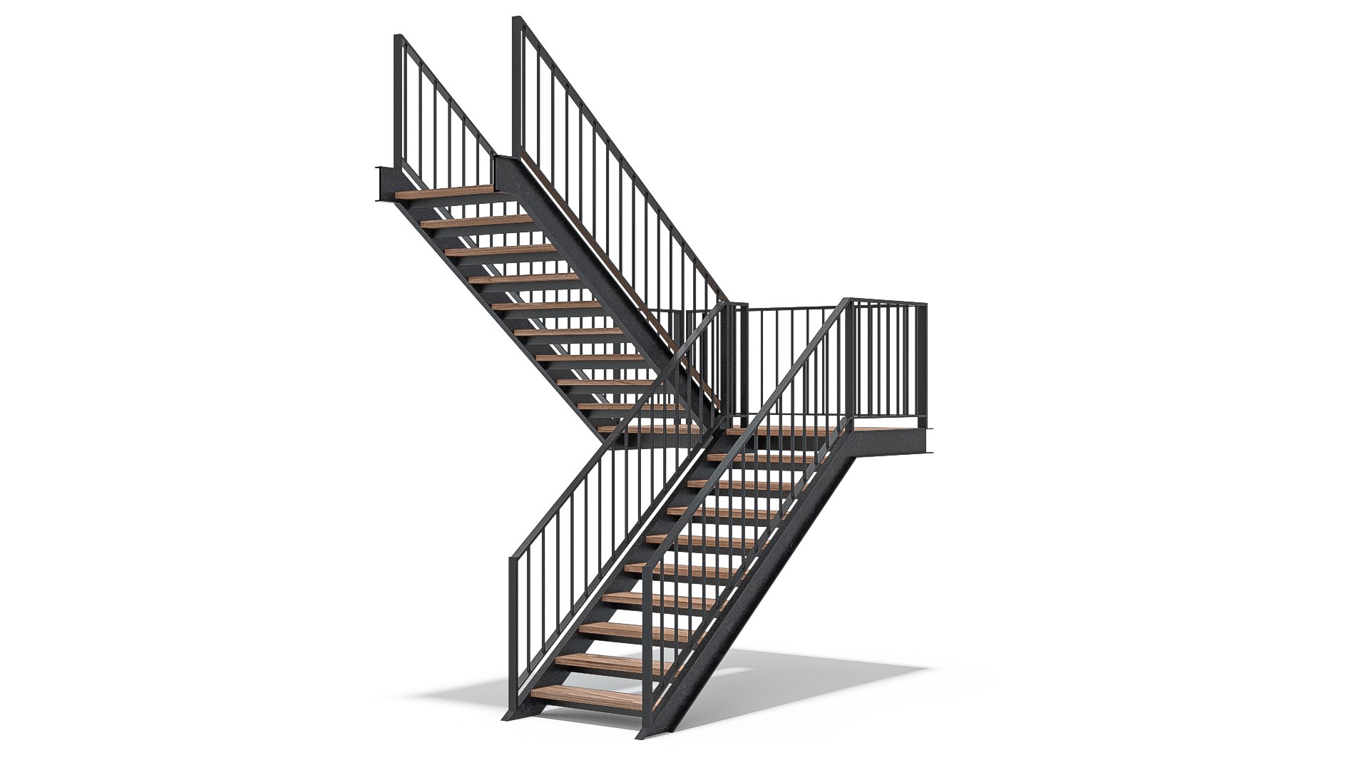 3D Iron Stair Model - TurboSquid 1895556