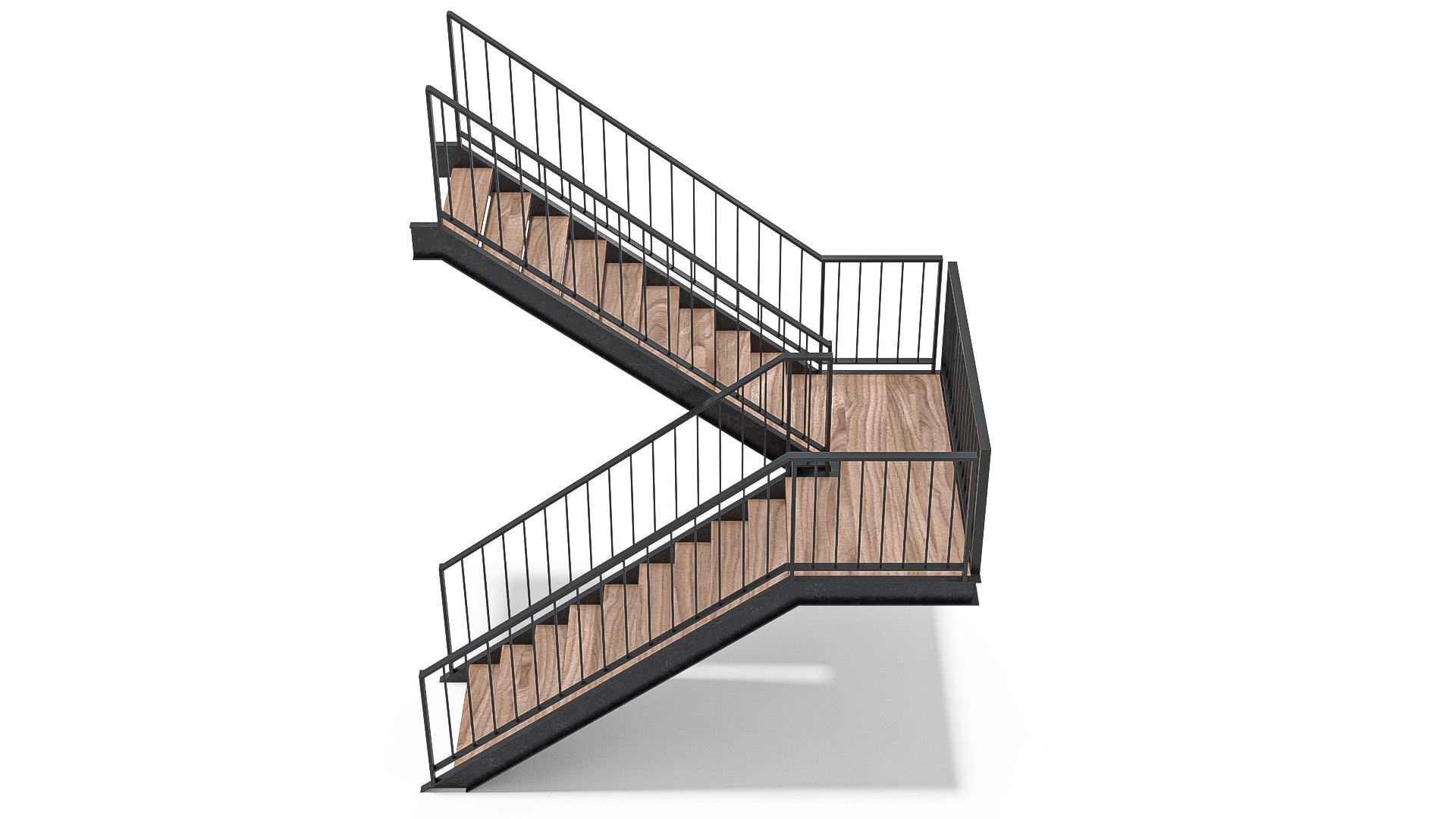 3D Iron Stair Model - TurboSquid 1895556