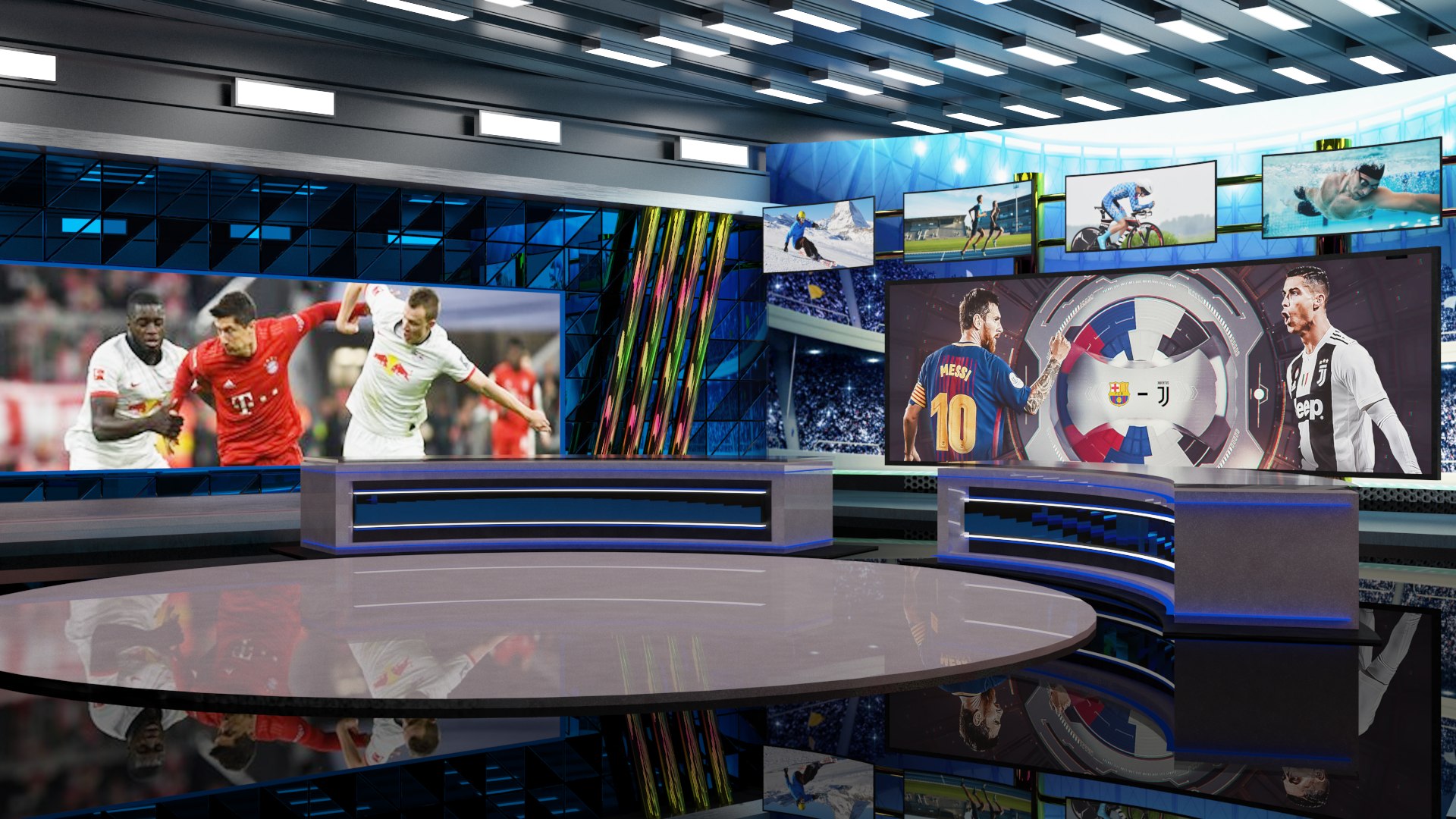 VR Studio New Sports Studio Model - TurboSquid 2299892