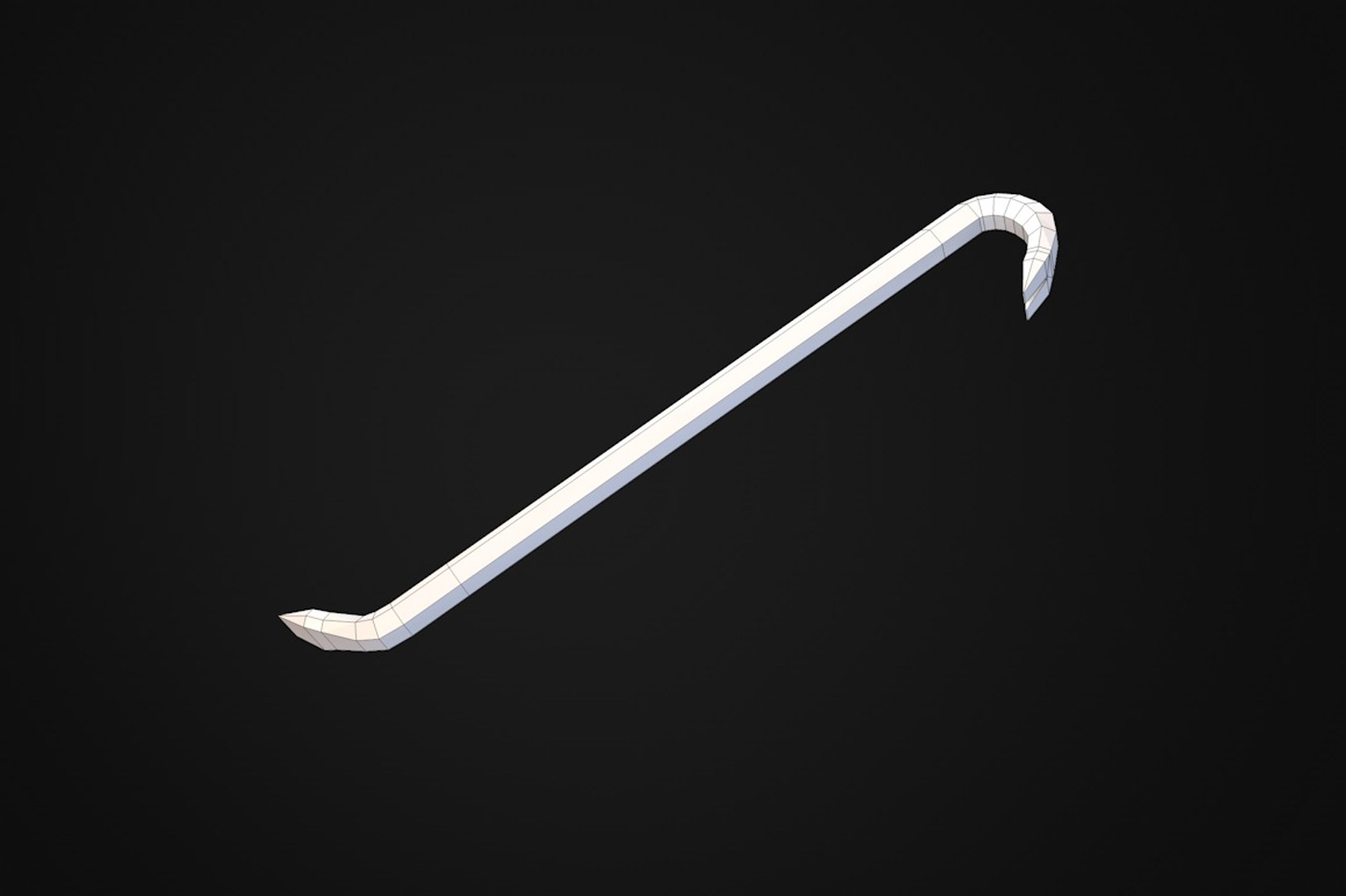 short crowbar 3d model