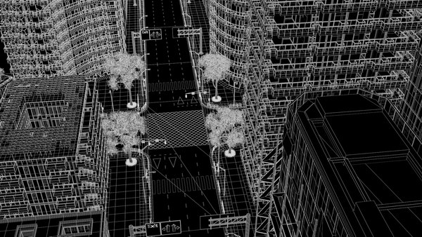 3D city intersection - TurboSquid 1672915