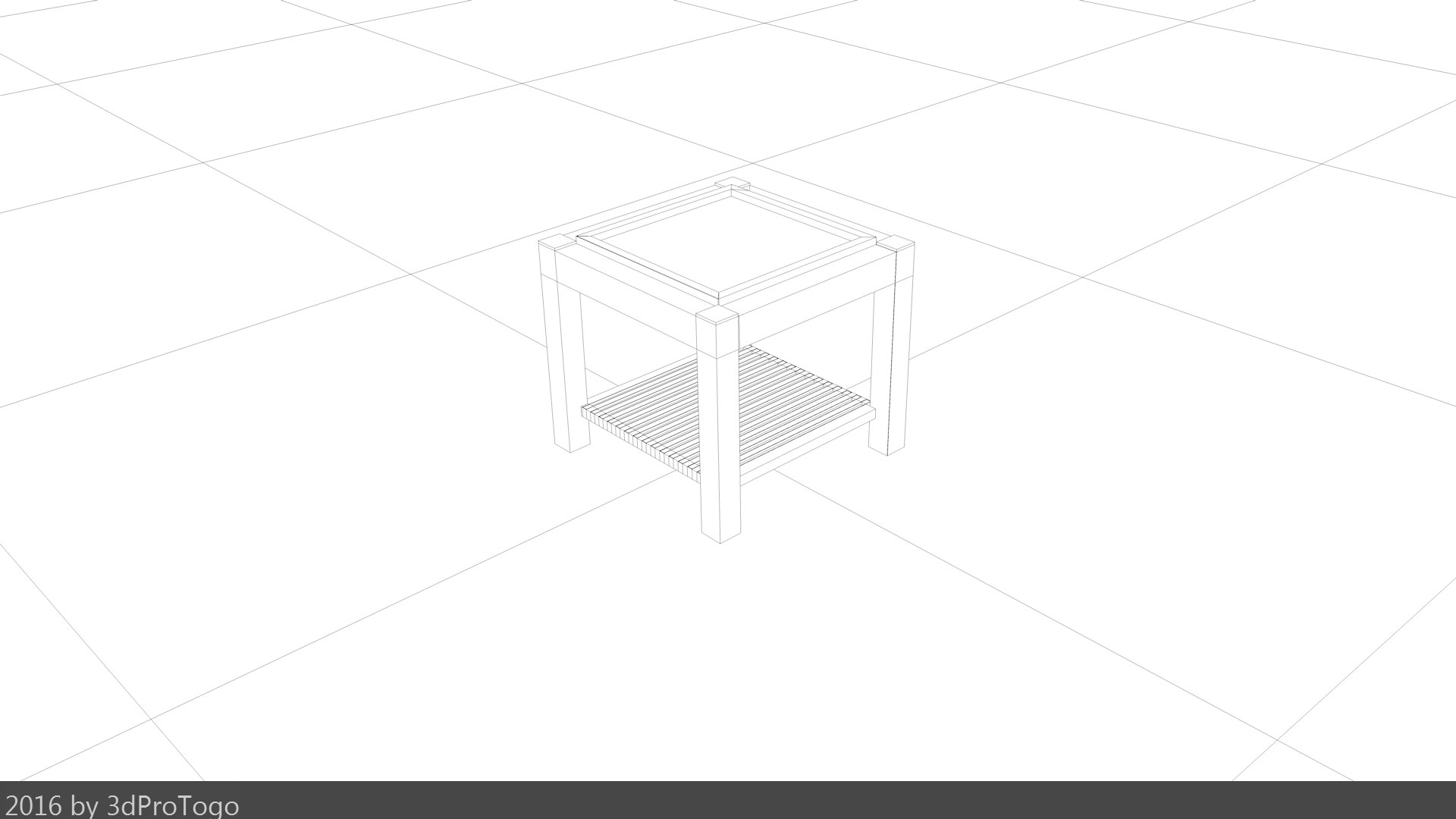 Free Modern Table 3d Model