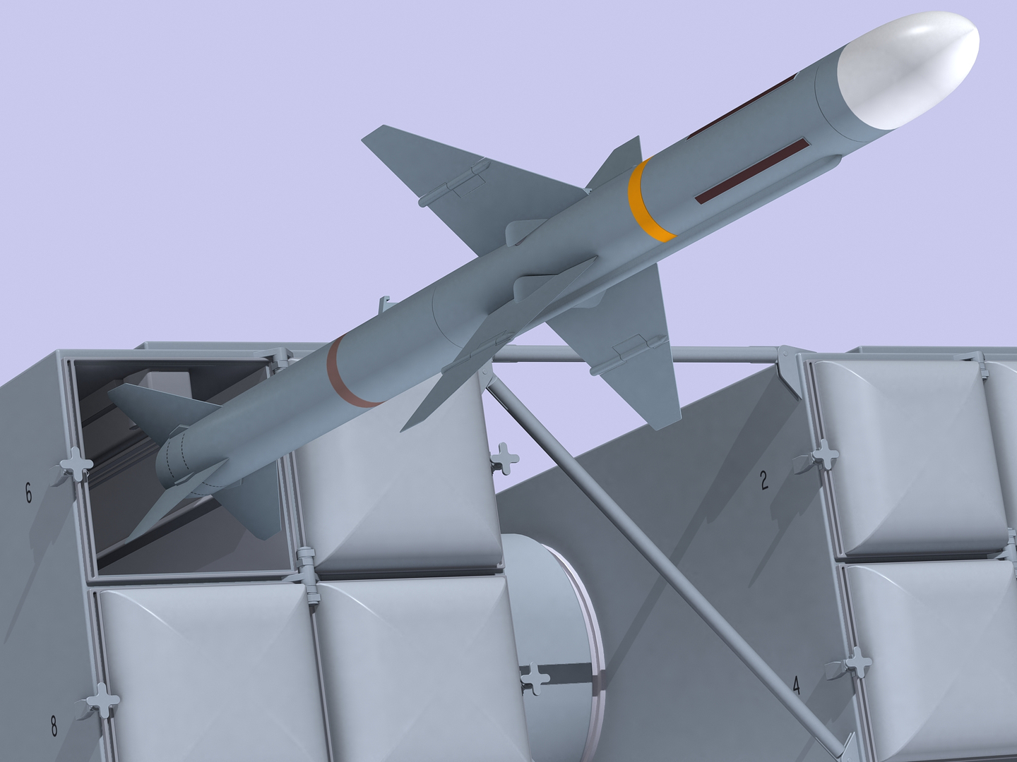 Sea sparrow rim-7 3D - TurboSquid 1688032