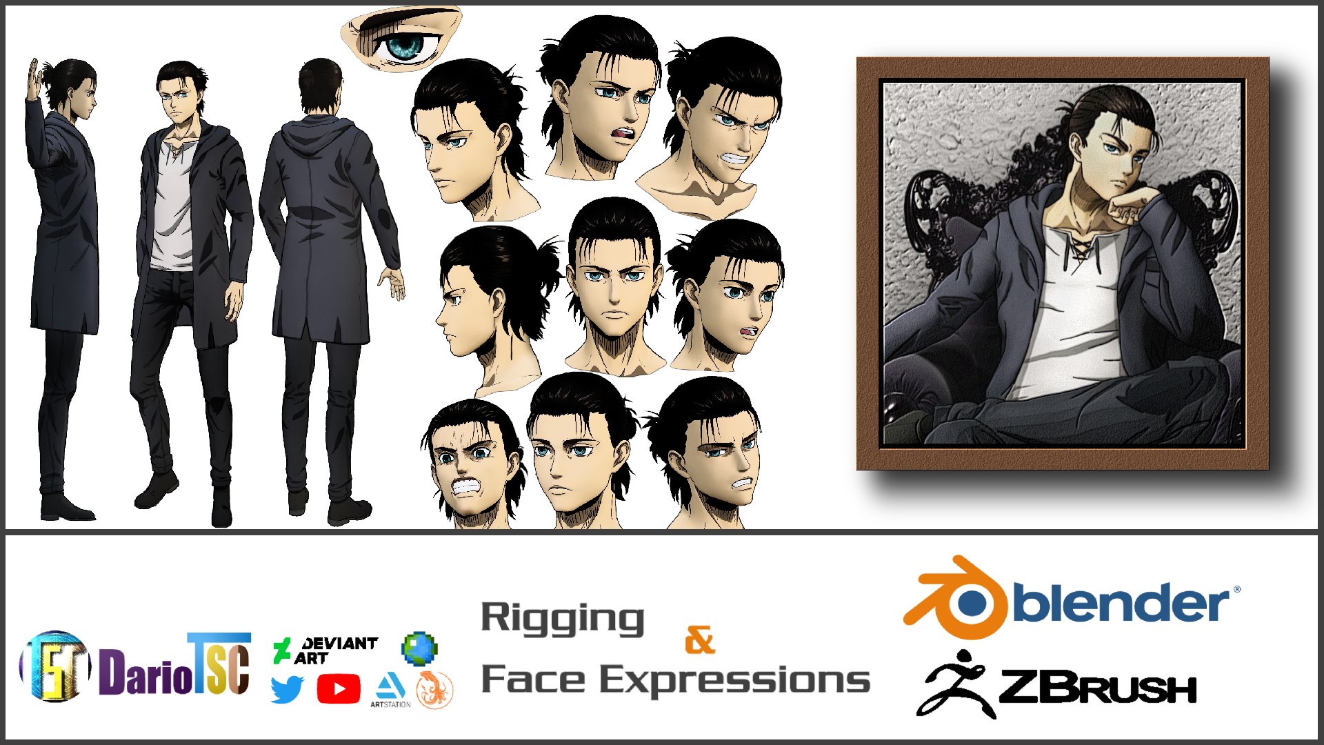 Eren Jaeger Season 4 - Mappa Studio Version 3D Model - TurboSquid 1999512