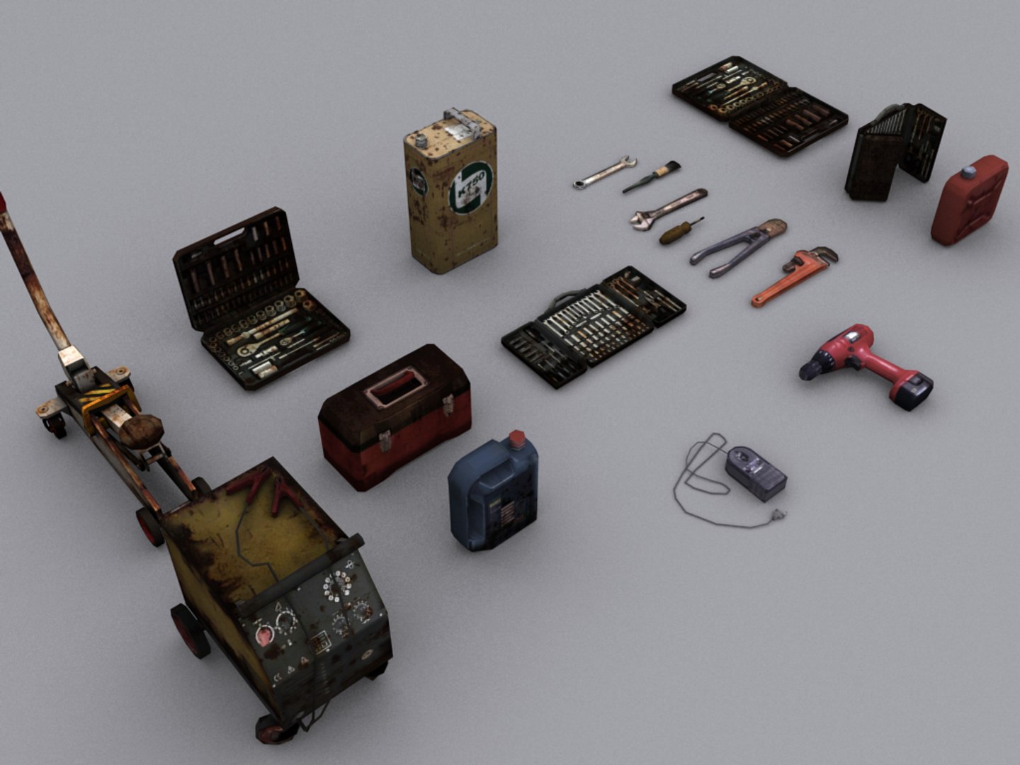 3D Tools Pack Assets Sets Model - TurboSquid 1533323