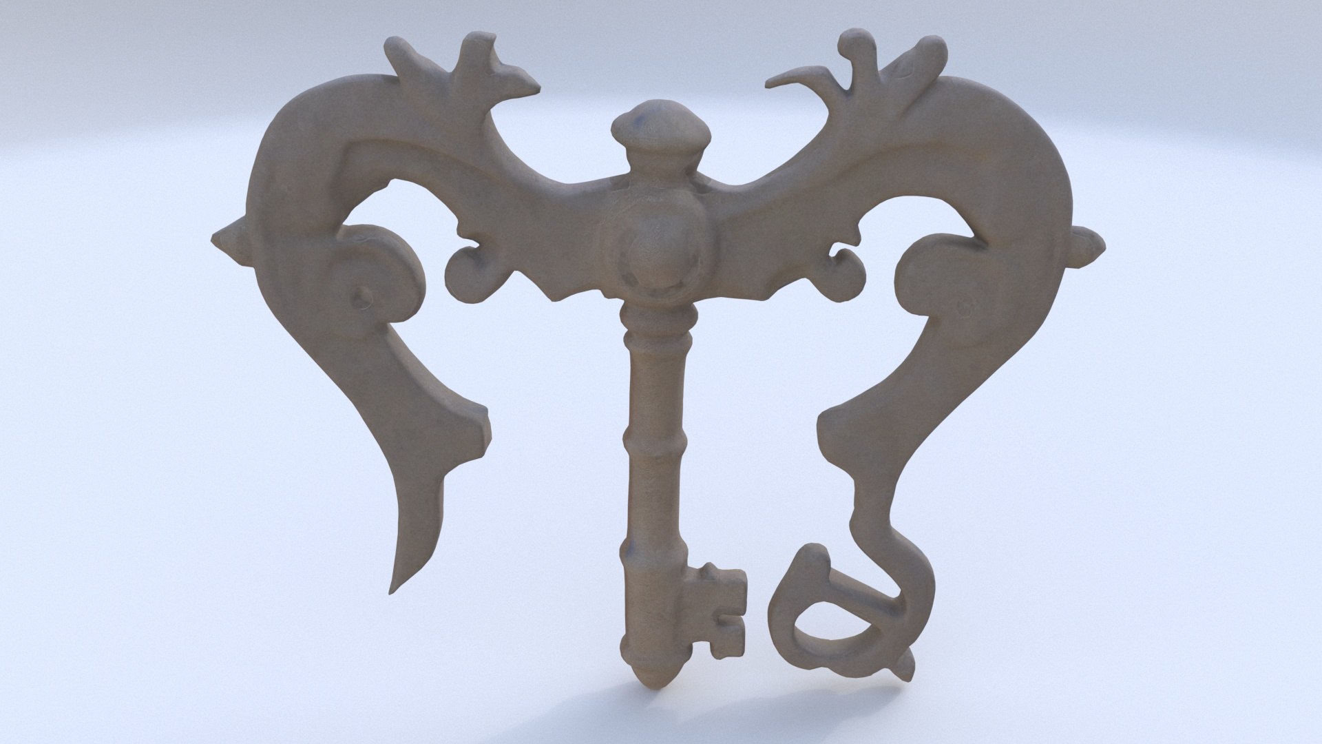 3D Iron Key Model - TurboSquid 2327640