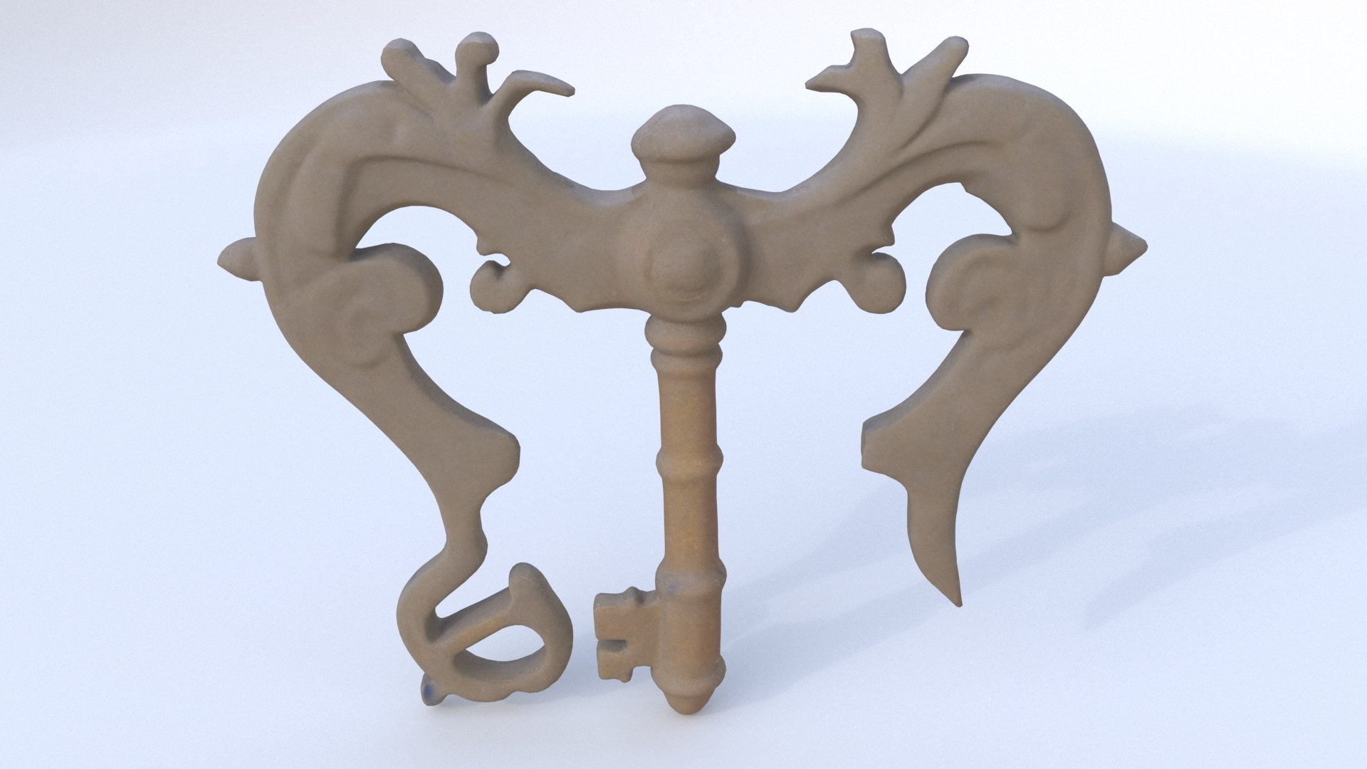 3D Iron Key Model - TurboSquid 2327640