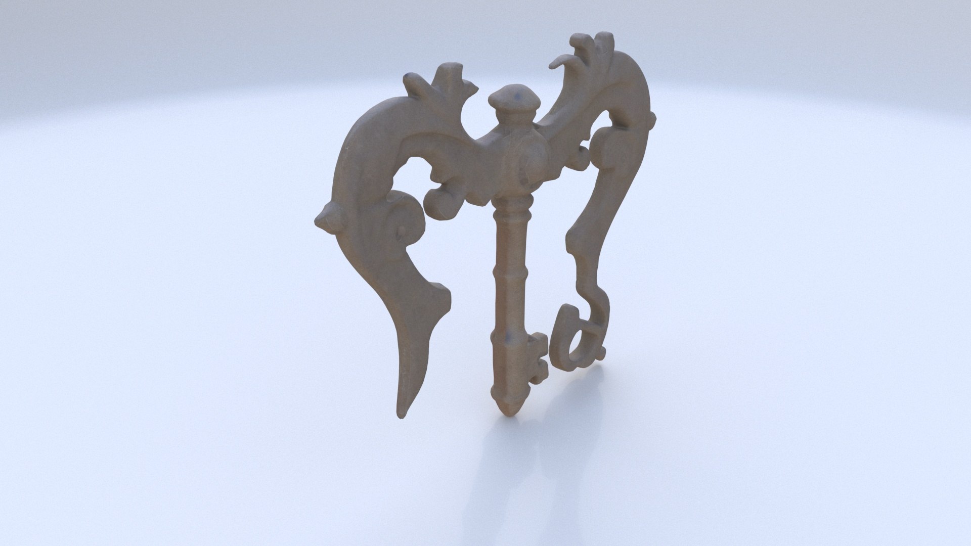 3D Iron Key Model - TurboSquid 2327640