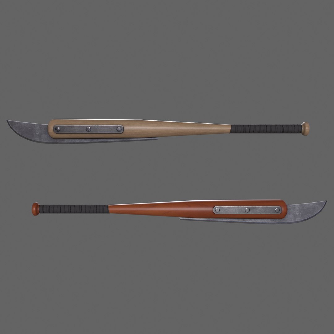 3D model PBR Baseball Bat Weapon V3 - TurboSquid 1830176