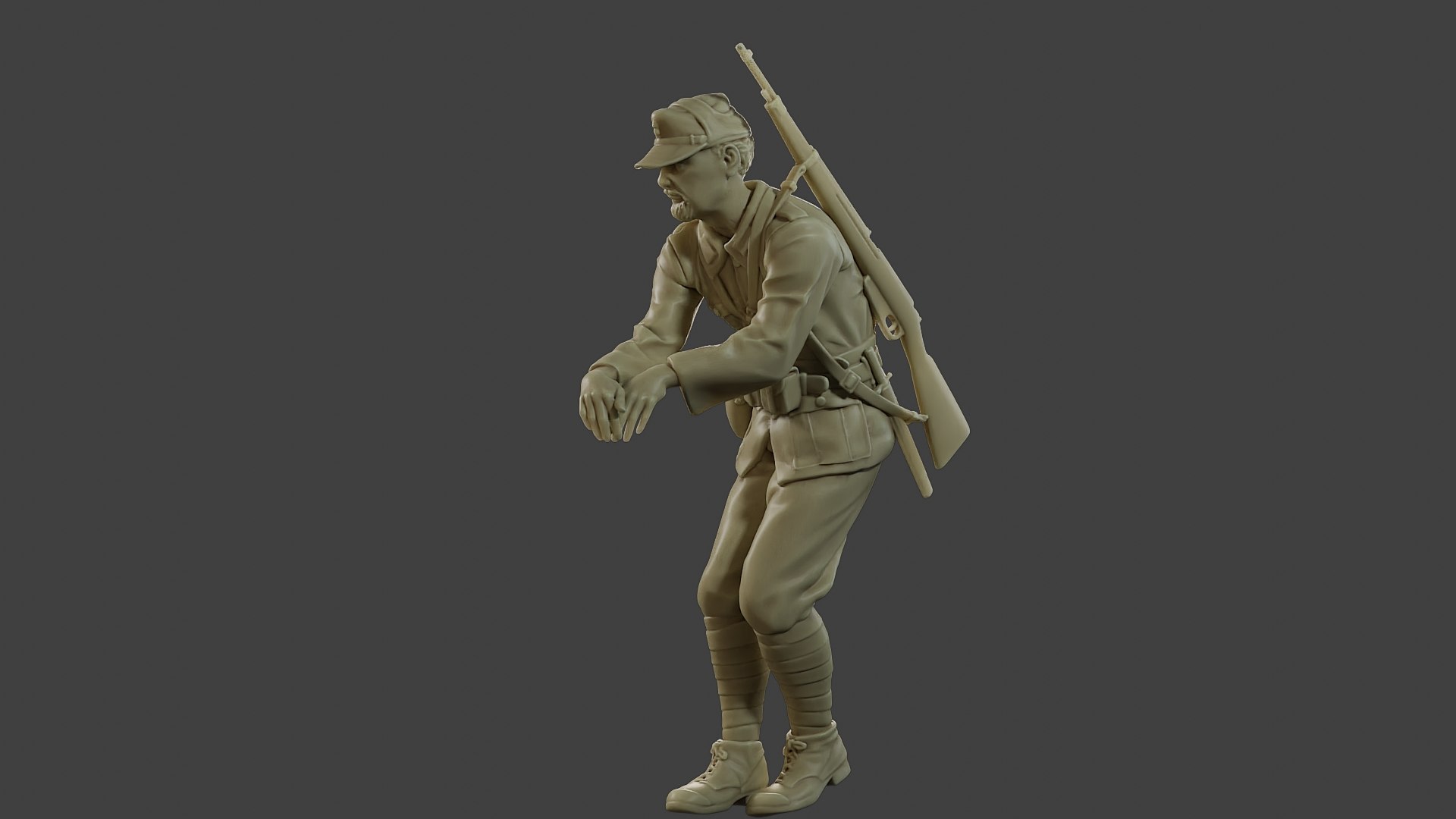 Italian Soldier Attach2 Ww2 IT10 3D - TurboSquid 2170768