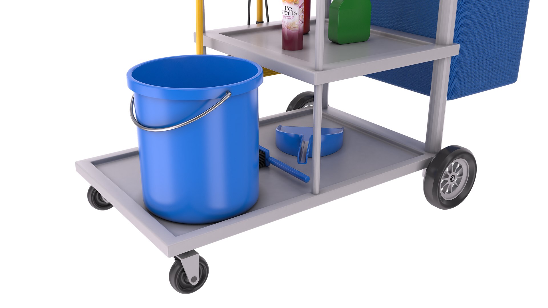 3D Cleaning Cart Model - TurboSquid 1896759