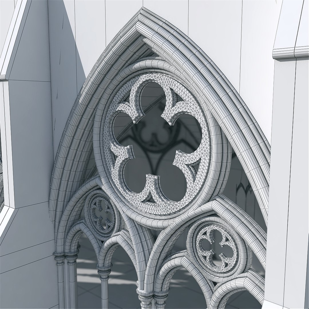 3d Medieval Hallway Hall Model