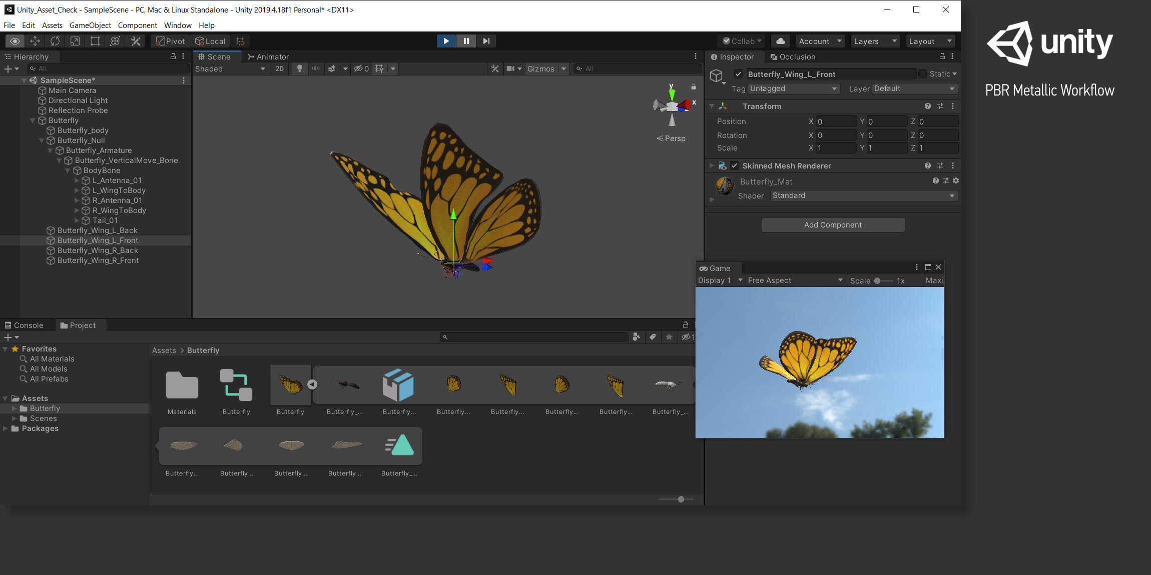 modelo 3d Mariposa con animación voladora - TurboSquid 1938871