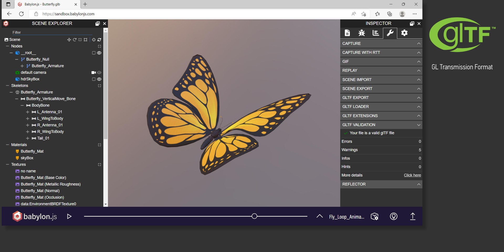 Butterfly with Flying Animation 3D - TurboSquid 1938871