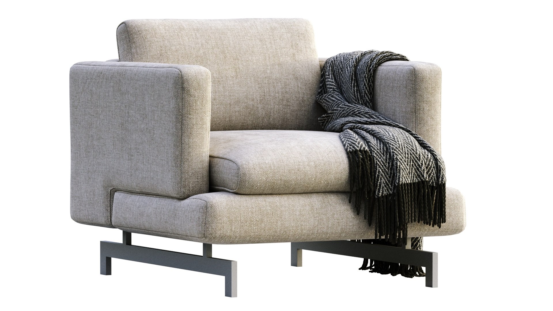 Natuzzi Italia Jeremy Armchair Model - TurboSquid 2091047