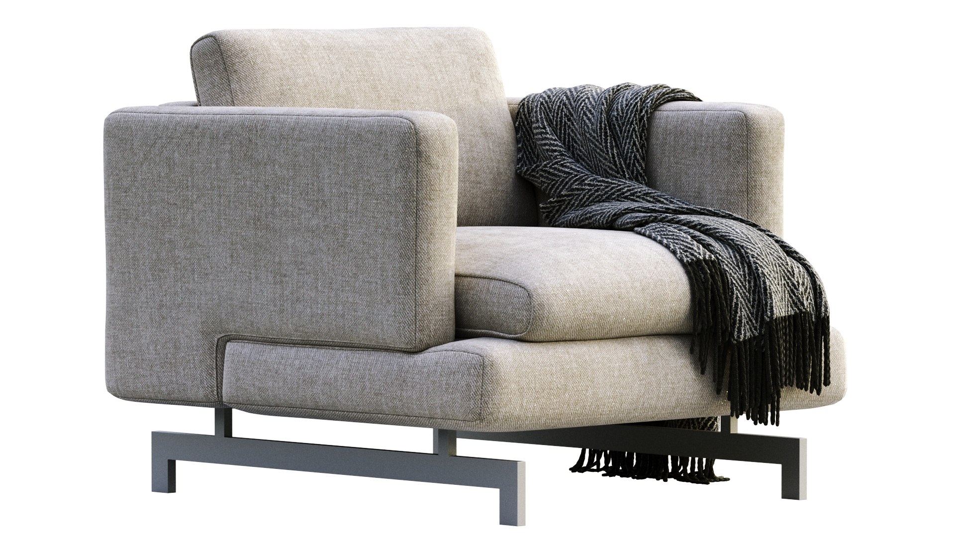 Natuzzi Italia Jeremy Armchair Model - TurboSquid 2091047