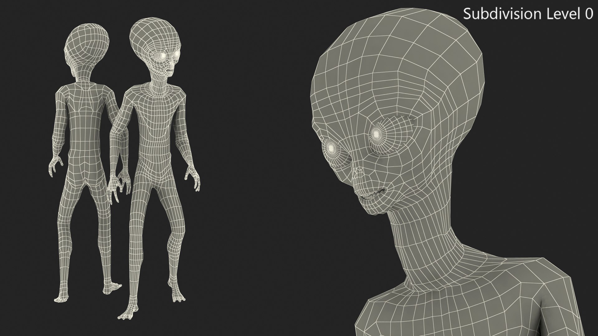 Cartoon alien rigged model - TurboSquid 1603572