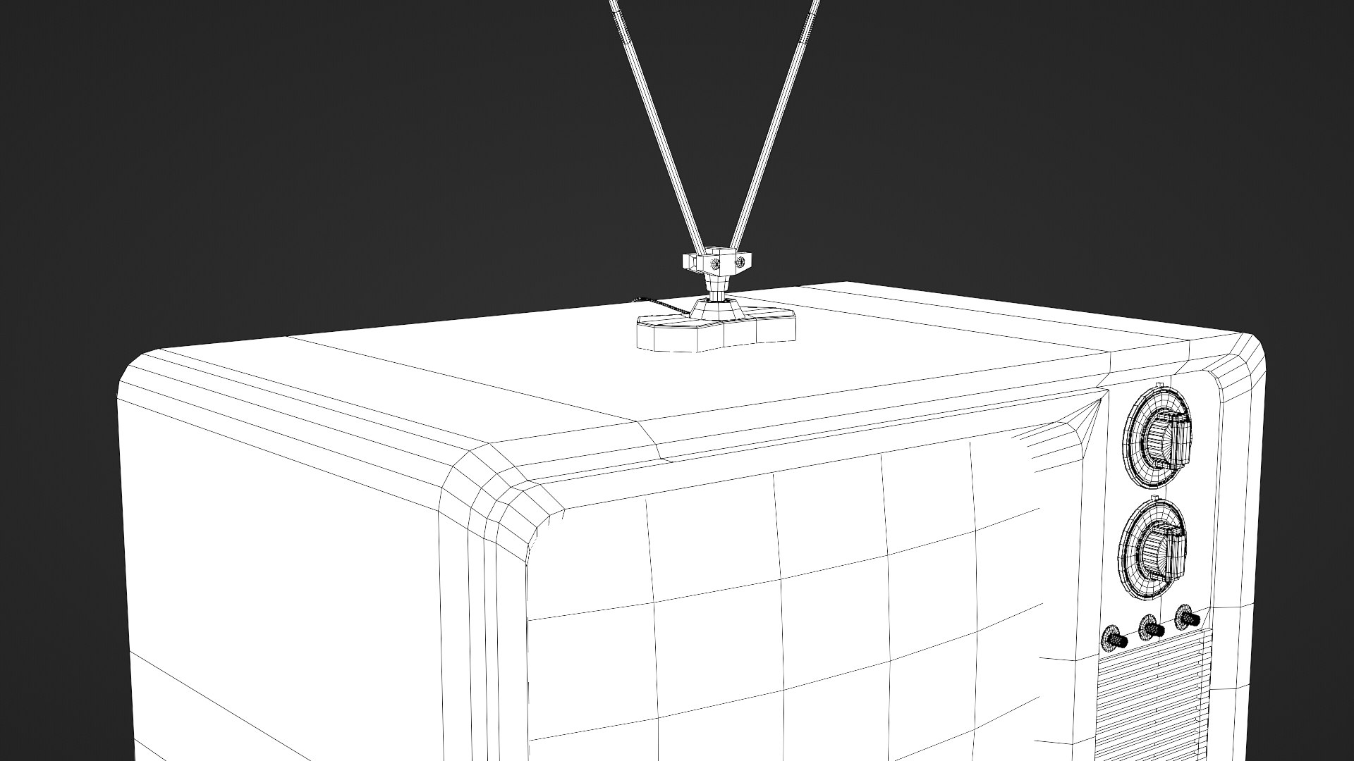 3D Model OLD TV - TurboSquid 2064380