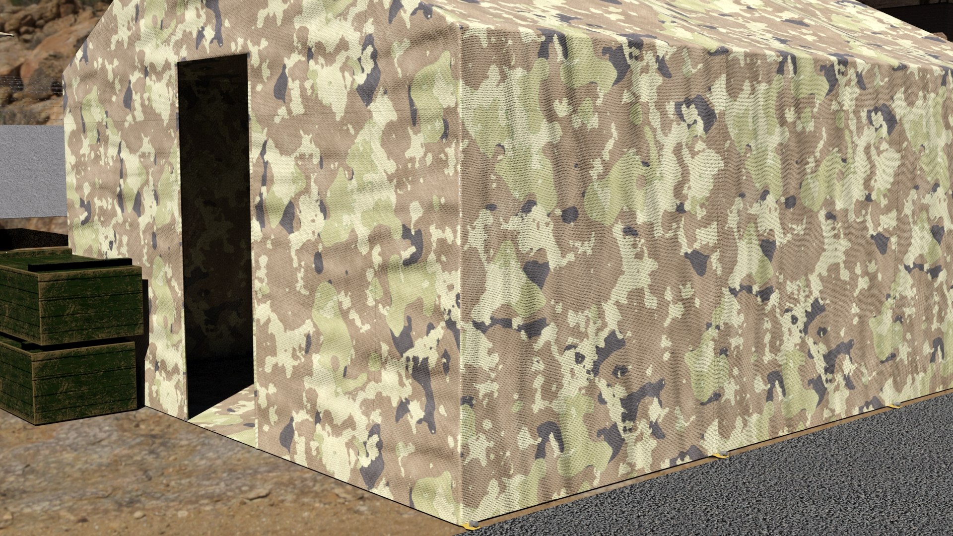 Military Base 3D Model - TurboSquid 1406368