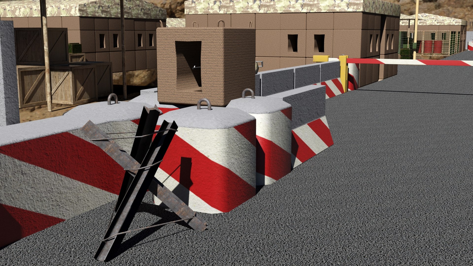 Military Base 3D Model - TurboSquid 1406368