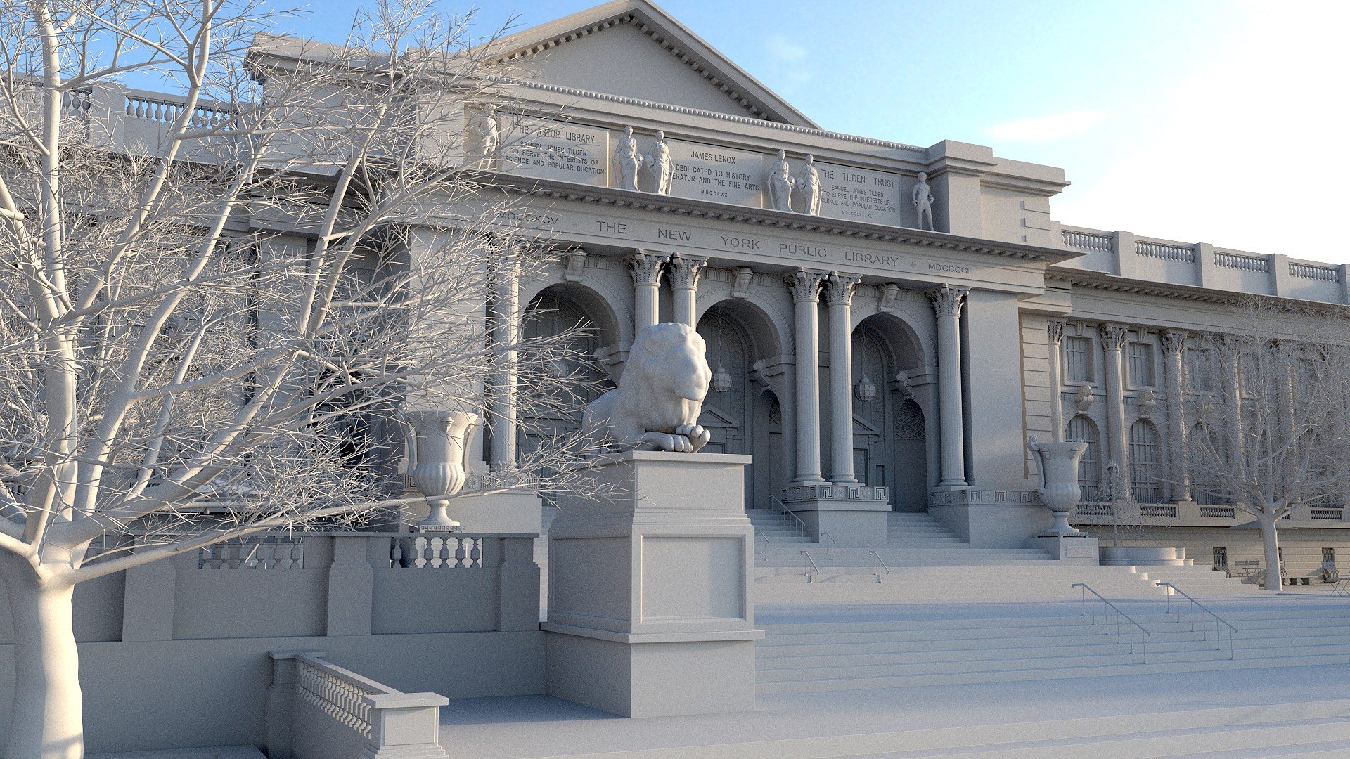 Newyork Public Library Model - TurboSquid 2200026