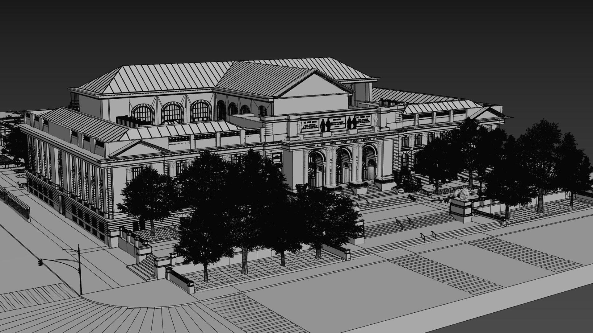Newyork Public Library Model - TurboSquid 2200026