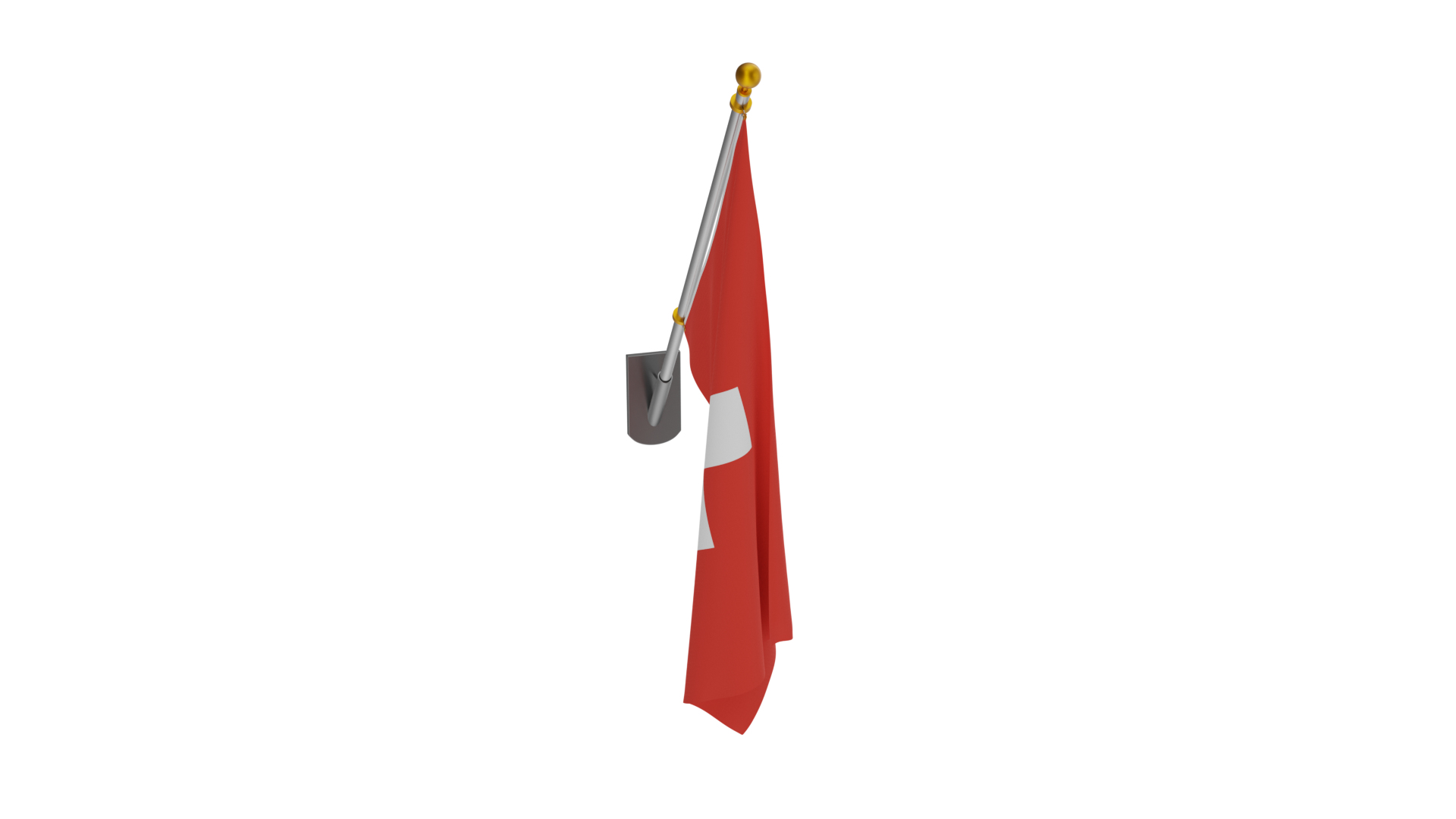 Wall Flag Switzerland 3D Model - TurboSquid 2209884