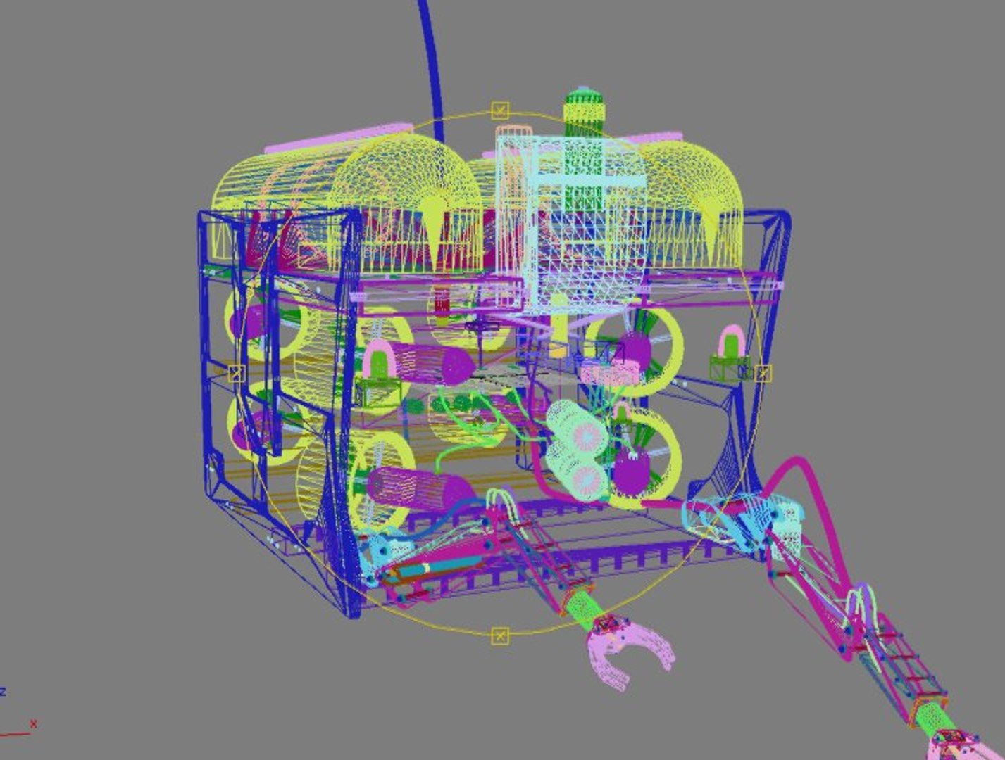 3d Model Rov Remotely Commercial