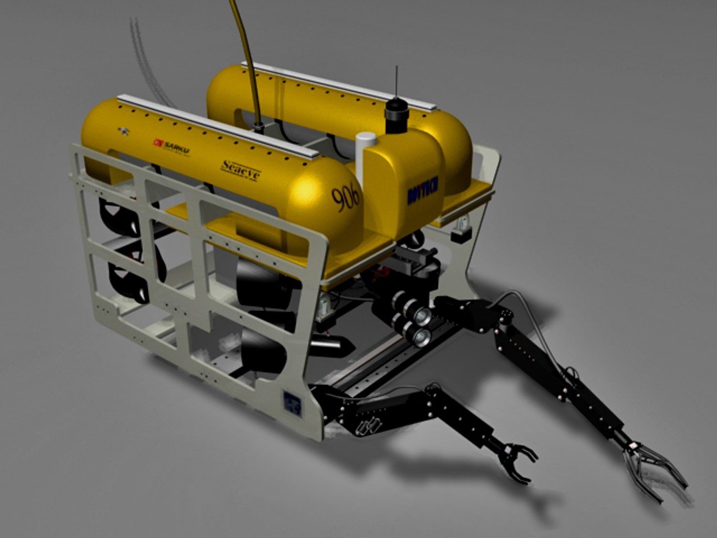 3d Model Rov Remotely Commercial