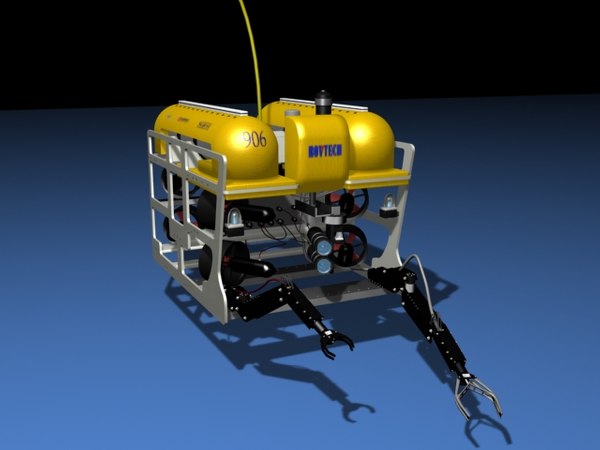 3d model rov remotely commercial