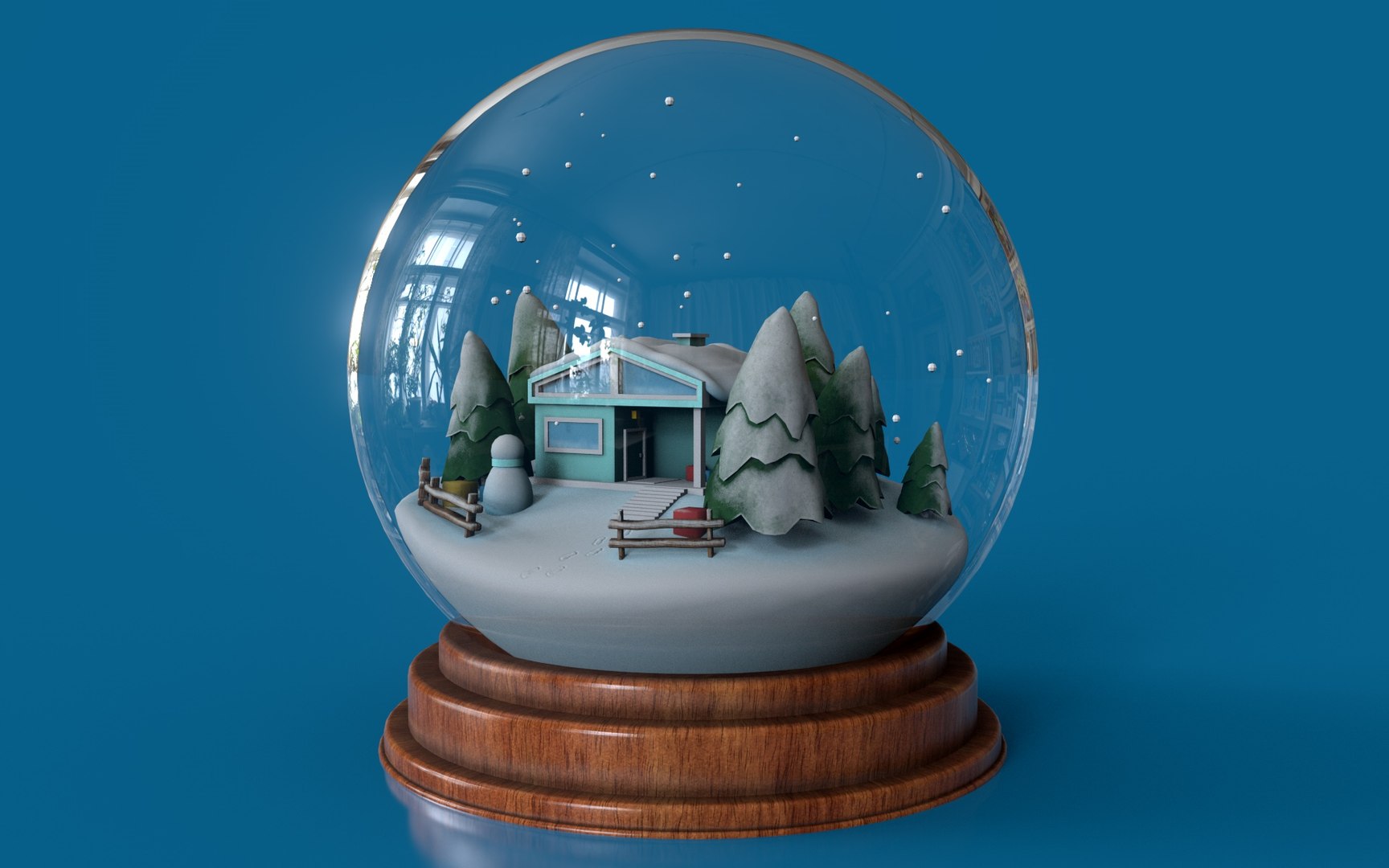 Christmas Snow Globe 3D - TurboSquid 1814260