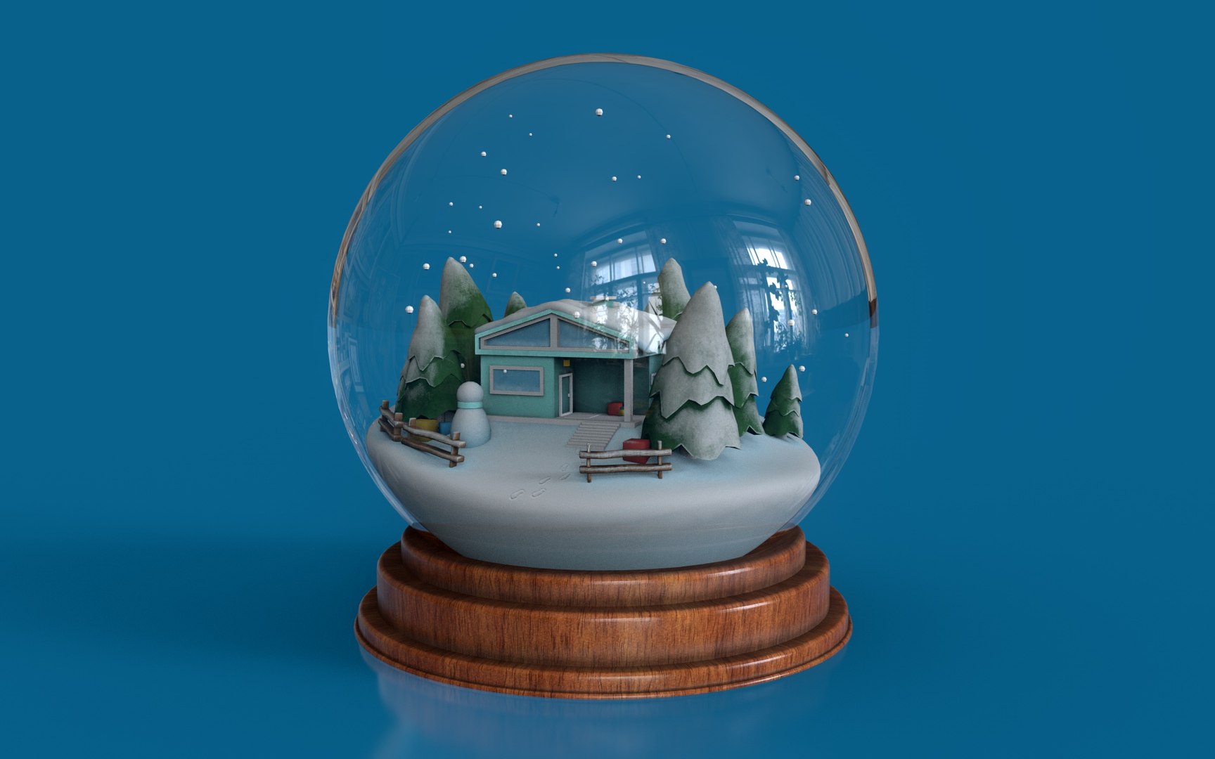 Christmas Snow Globe 3D - TurboSquid 1814260