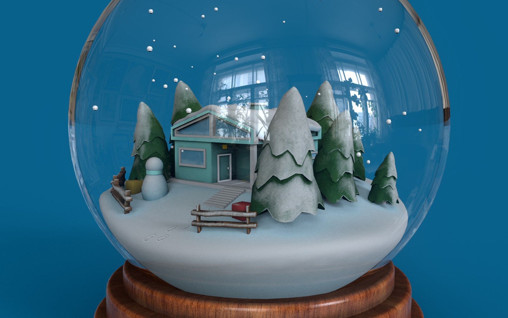 Christmas Snow Globe 3D - TurboSquid 1814260