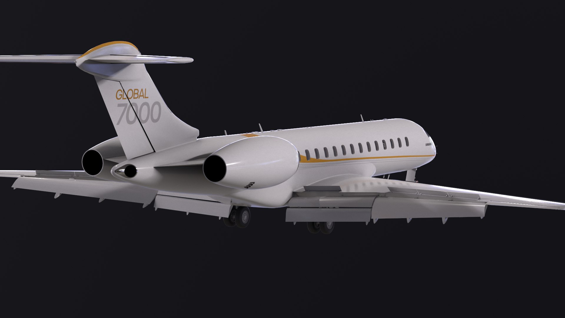 Bombardier Global 7000 3D - TurboSquid 1979018