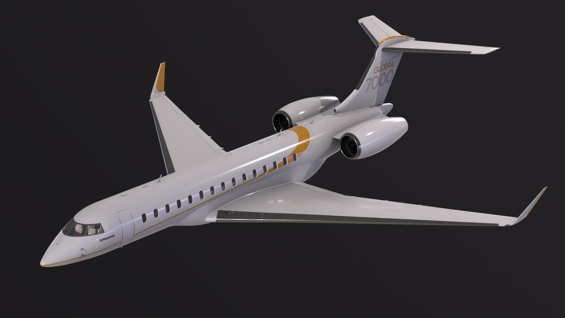 Bombardier Global 7000 3D - TurboSquid 1979018
