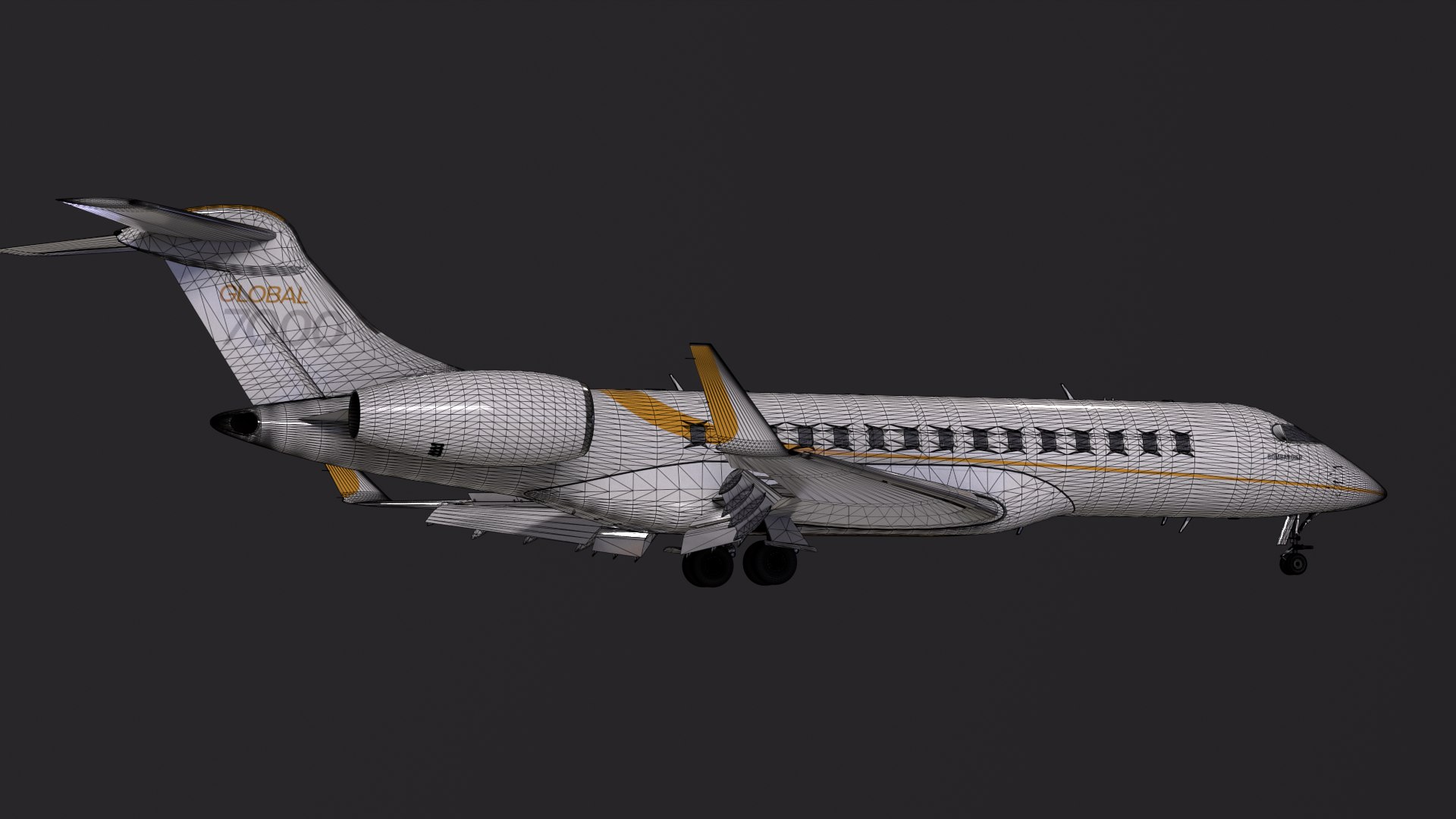 Bombardier Global 7000 3D - TurboSquid 1979018