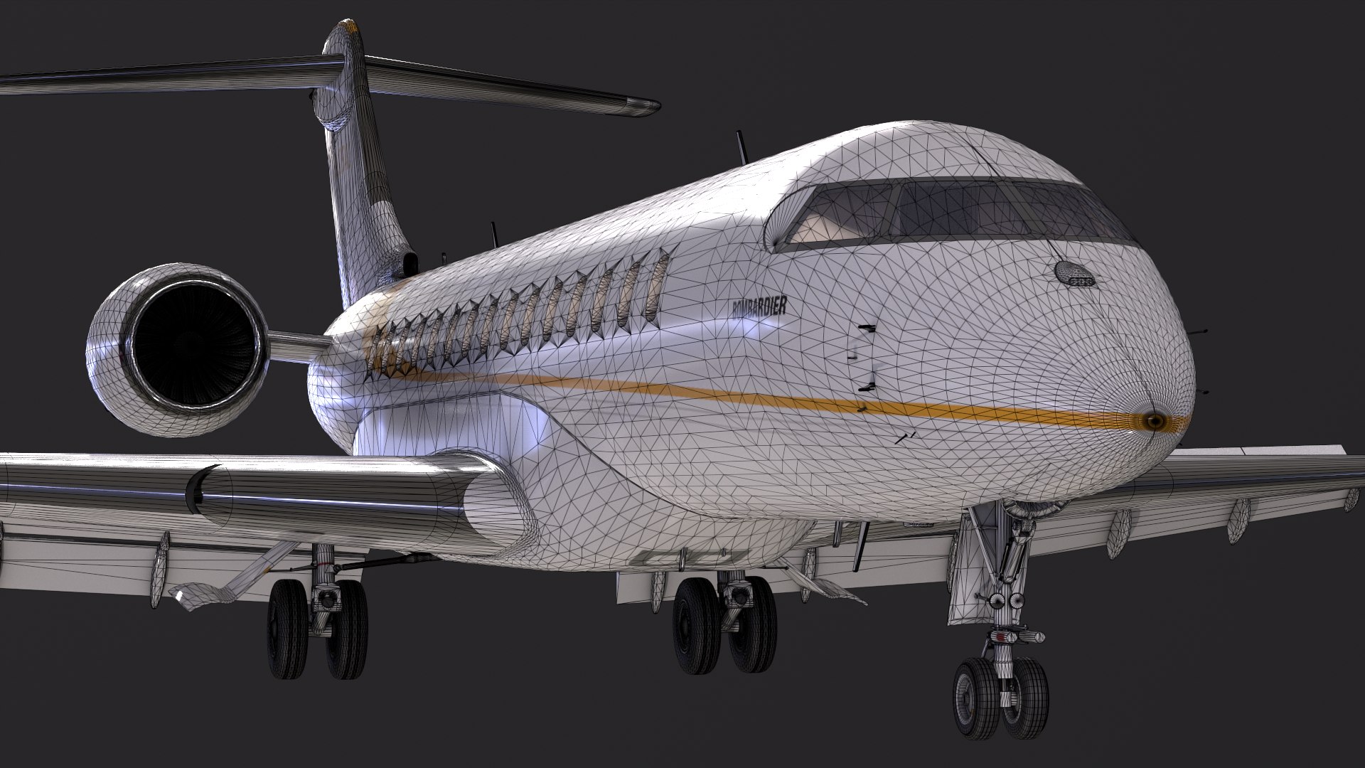 Bombardier Global 7000 3D - TurboSquid 1979018