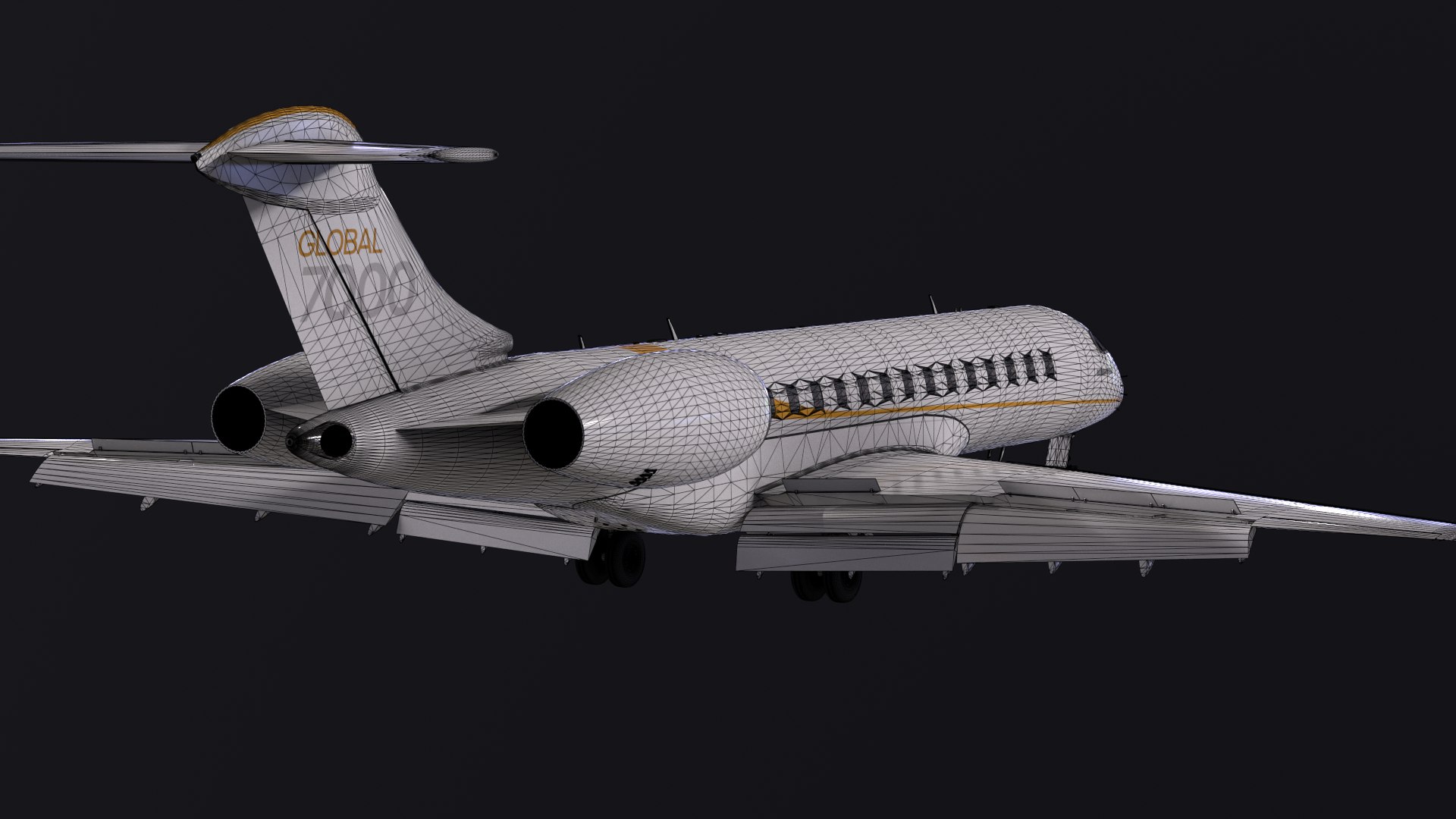 Bombardier Global 7000 3D - TurboSquid 1979018