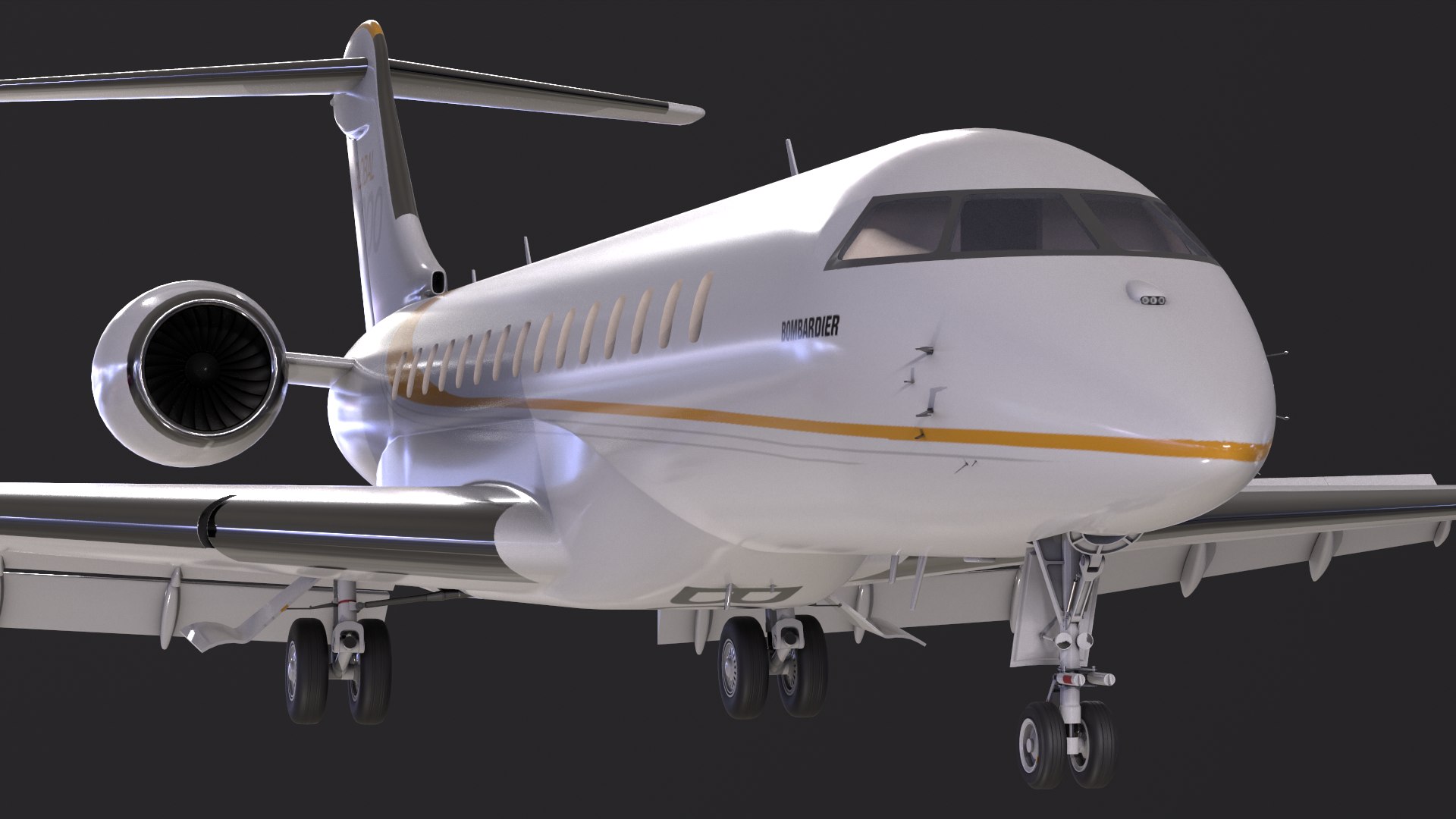 Bombardier Global 7000 3D - TurboSquid 1979018