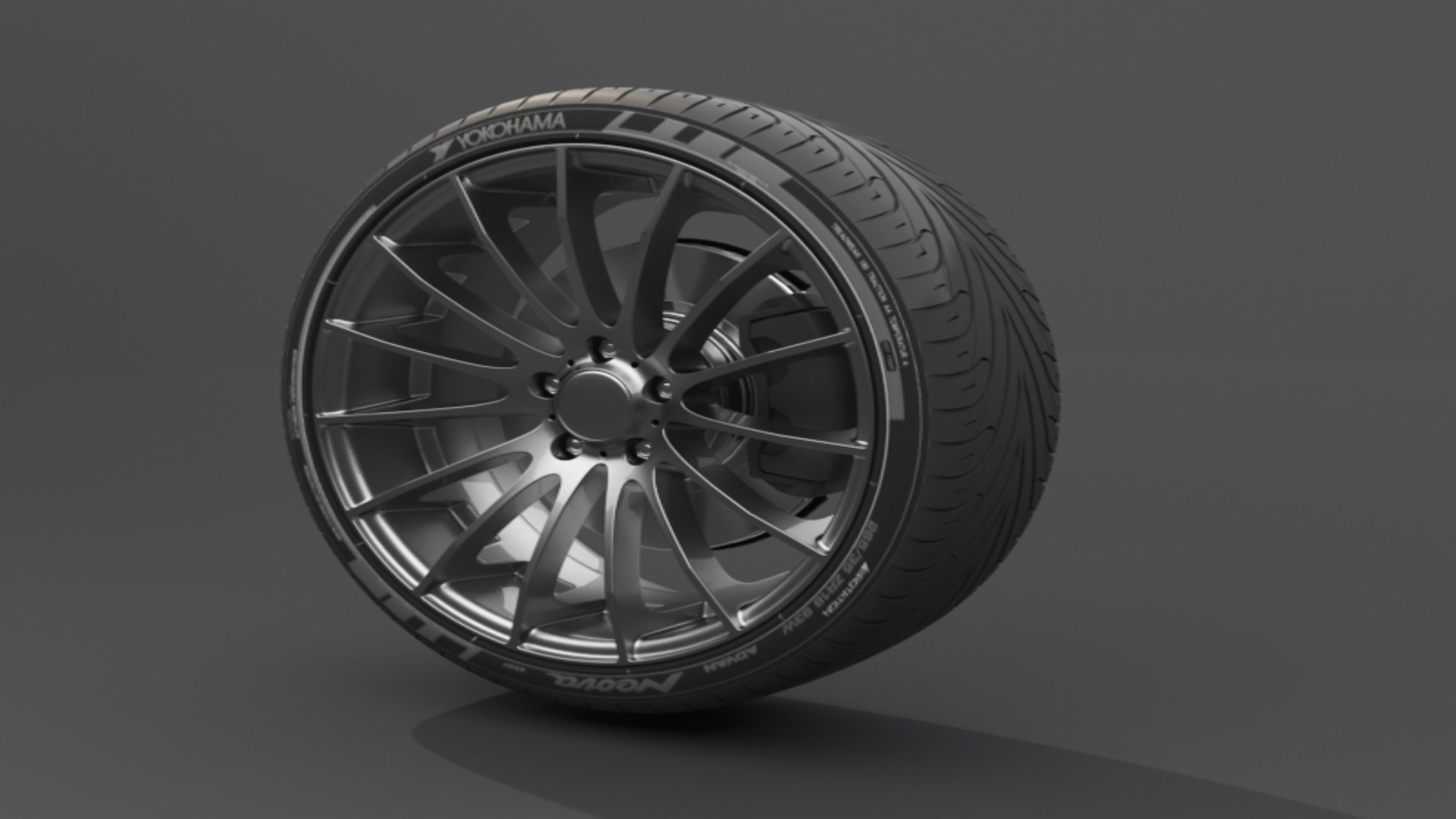 3D Model Realistic Tire Wheel 1 - TurboSquid 1723410