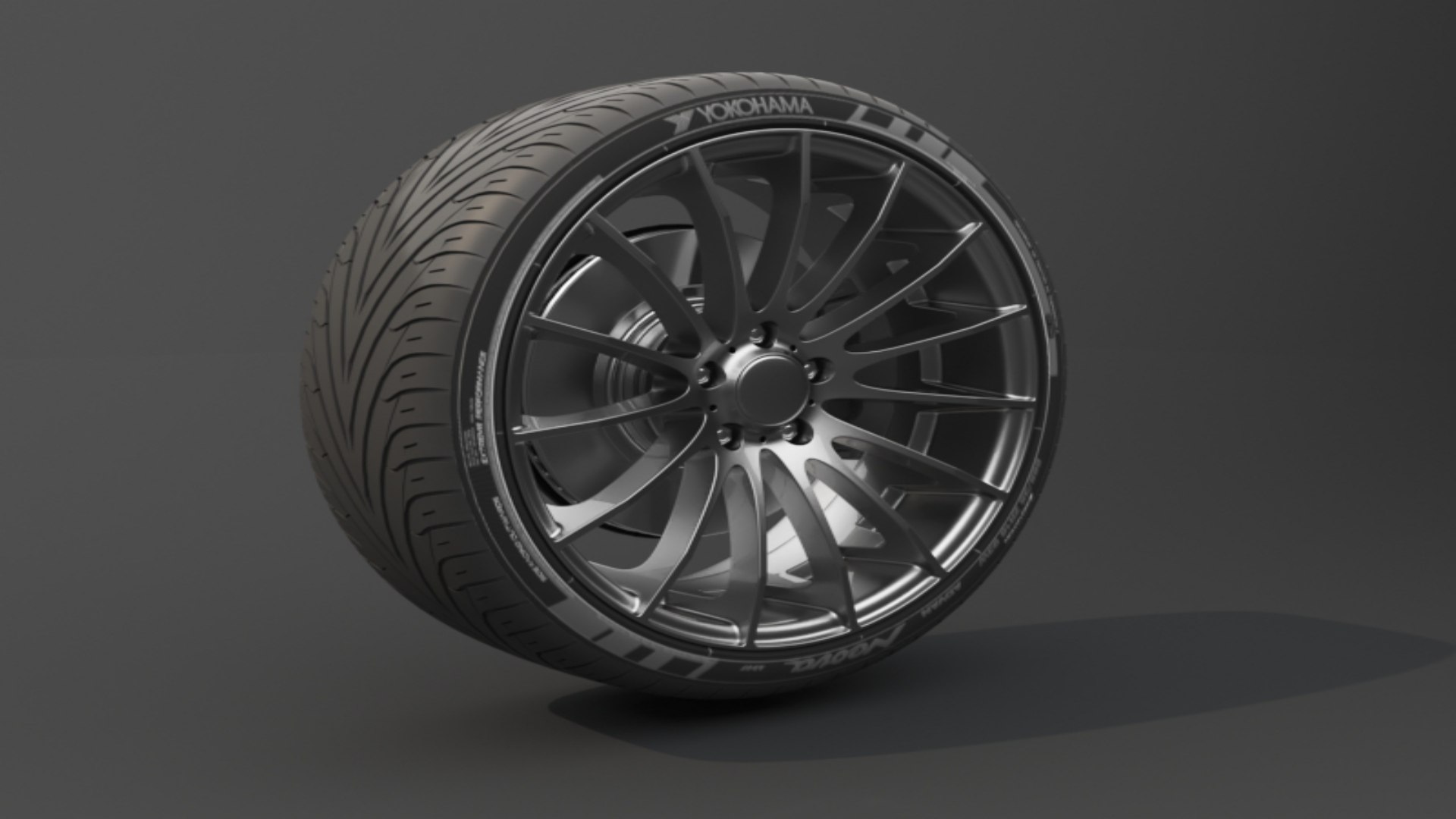 3D Model Realistic Tire Wheel 1 - TurboSquid 1723410