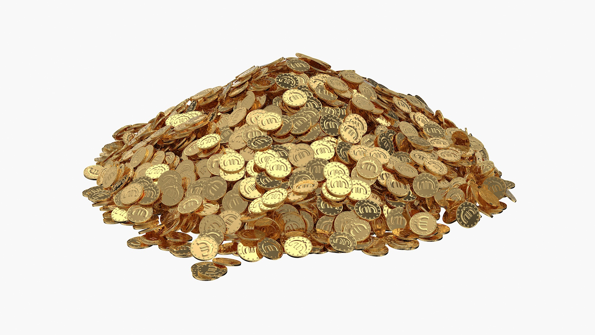 Small Euro Coins Pile 3D Model - TurboSquid 1870975