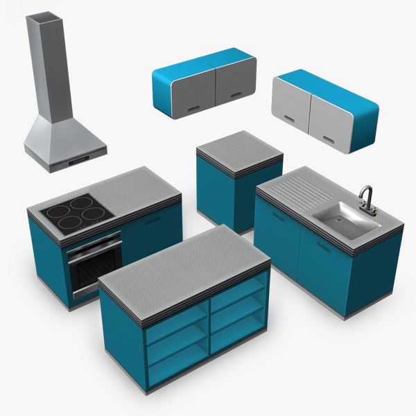 obj retro kitchen