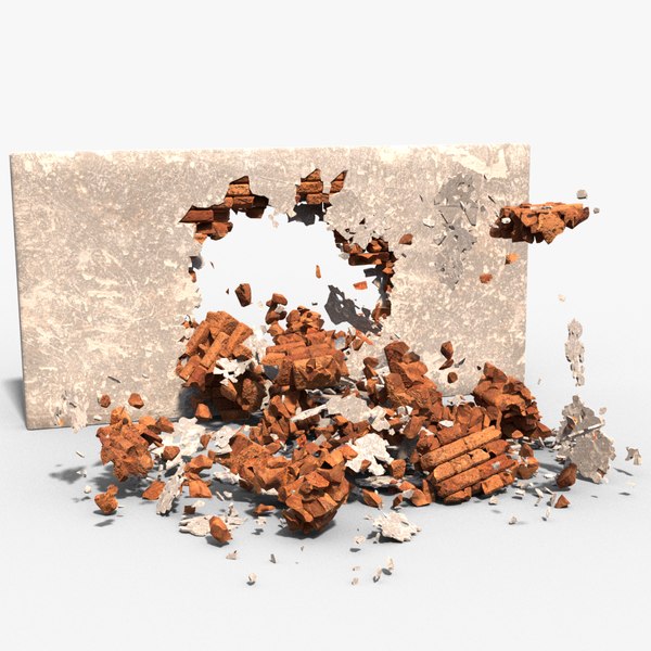 3D Animated Broken Wall - TurboSquid 1732423