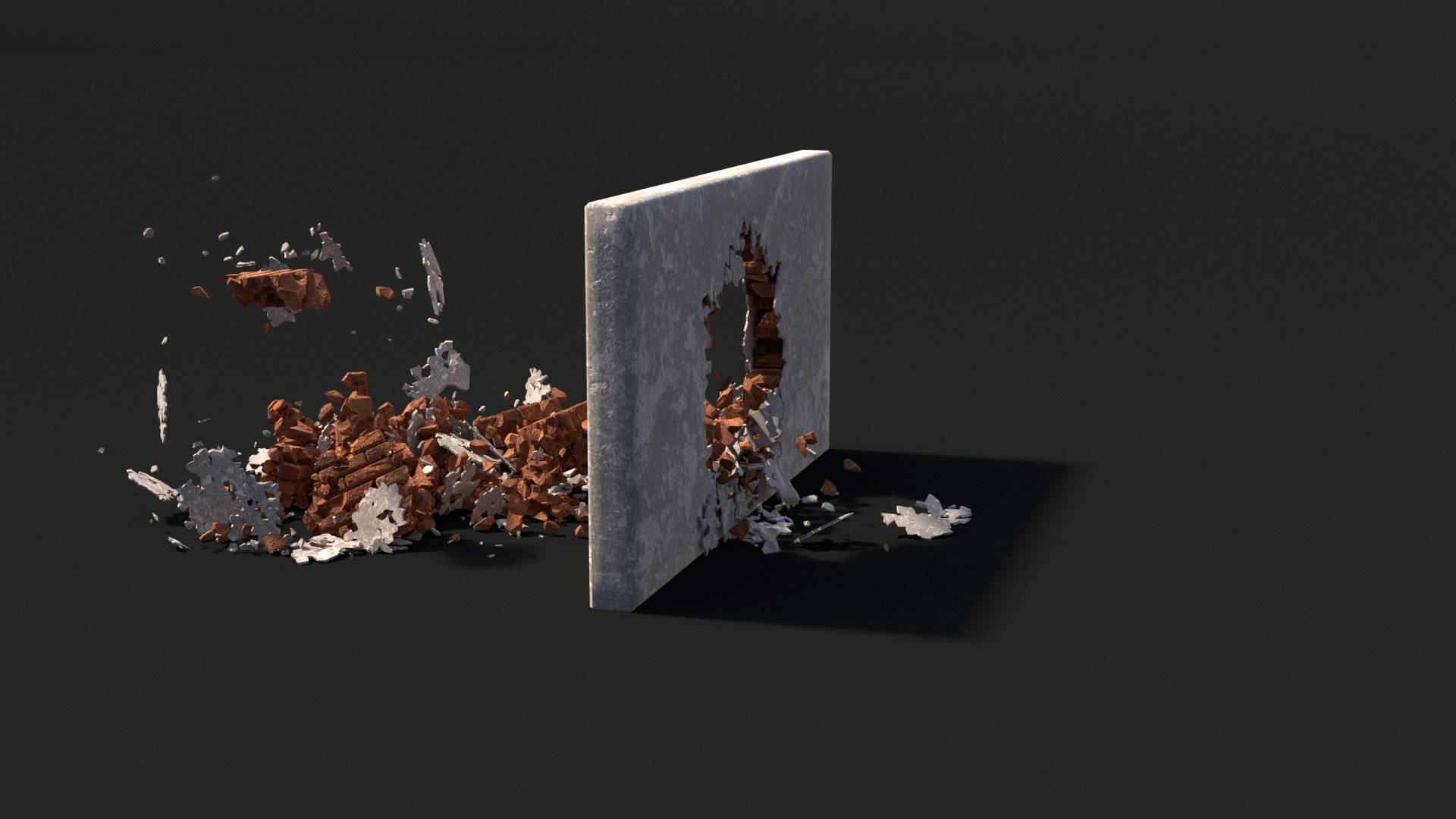 3D Animated Wall Hole Model - TurboSquid 1786730